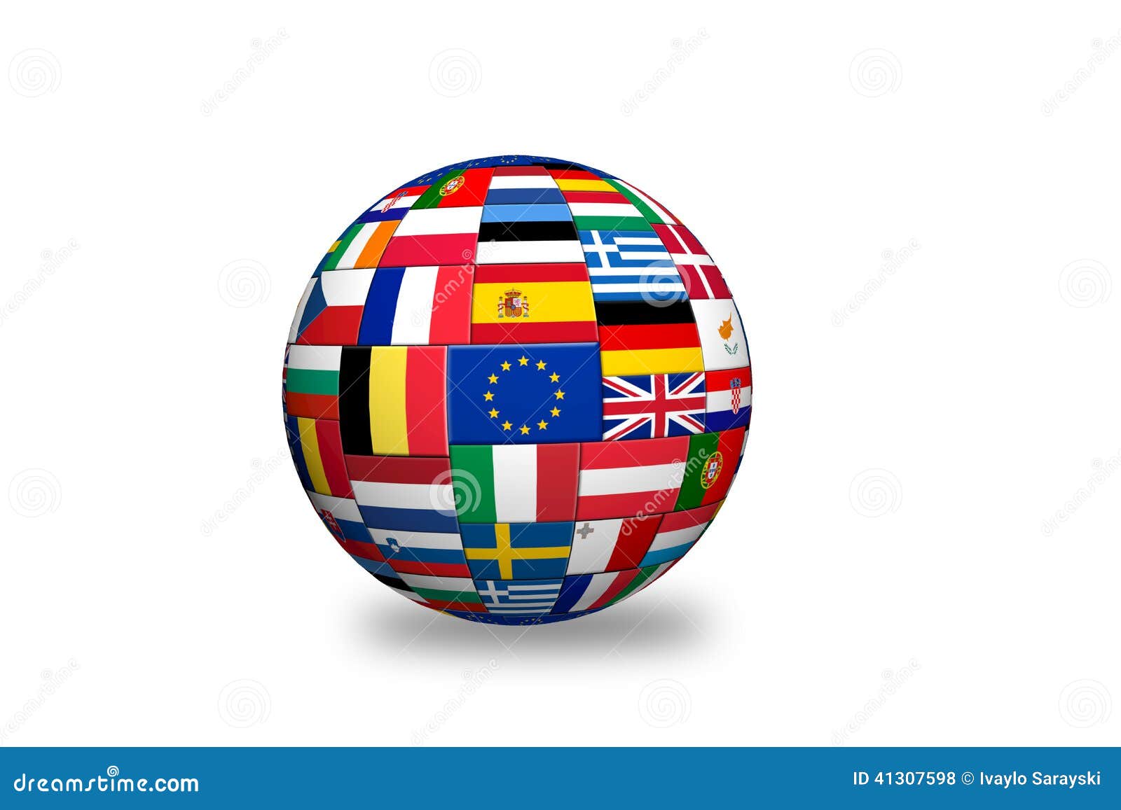 Europian Union Countries Flags Stock Illustration - Illustration of ...