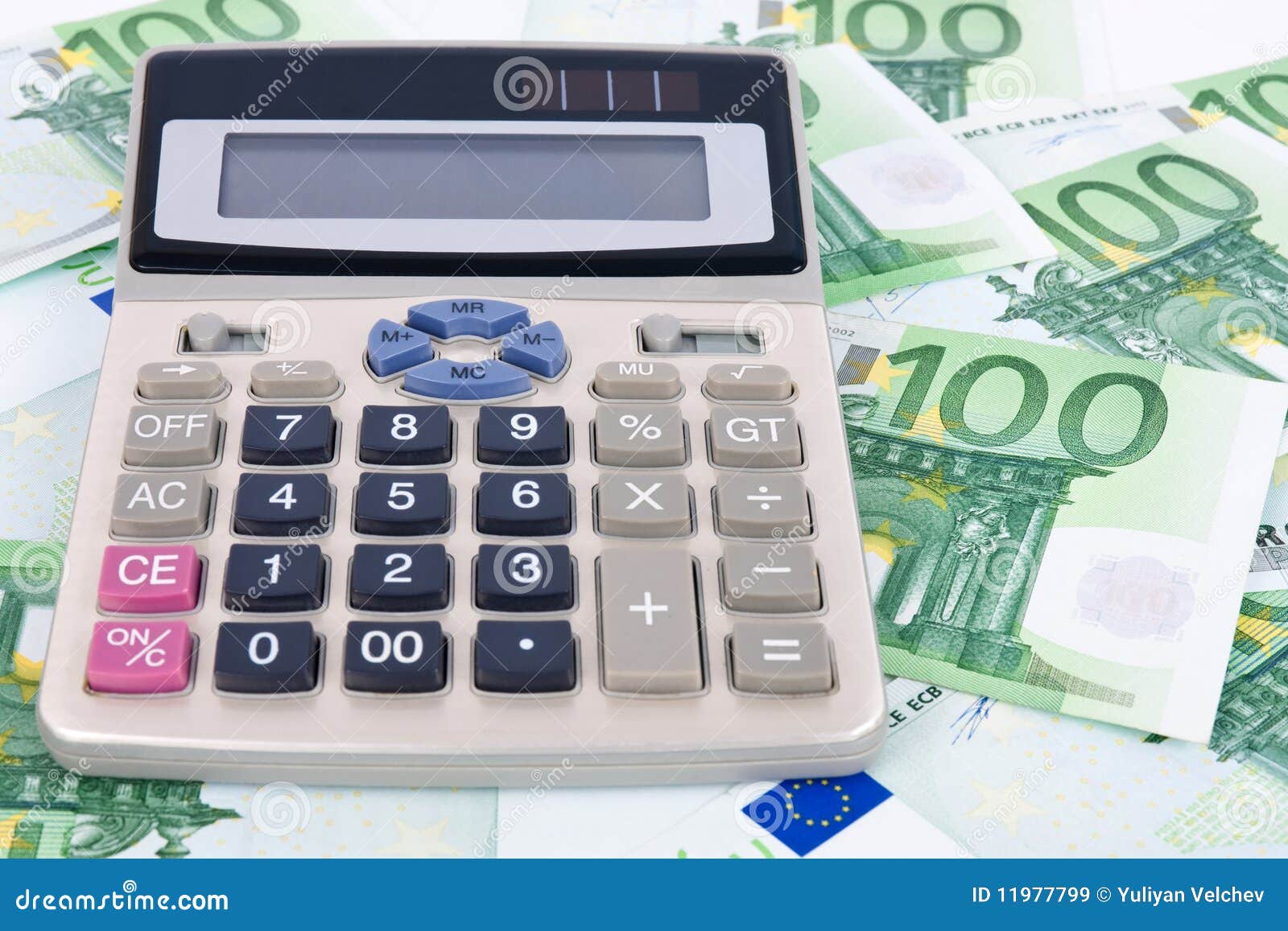 Euros Background and Calculator Stock Image - Image of bank, calculate ...