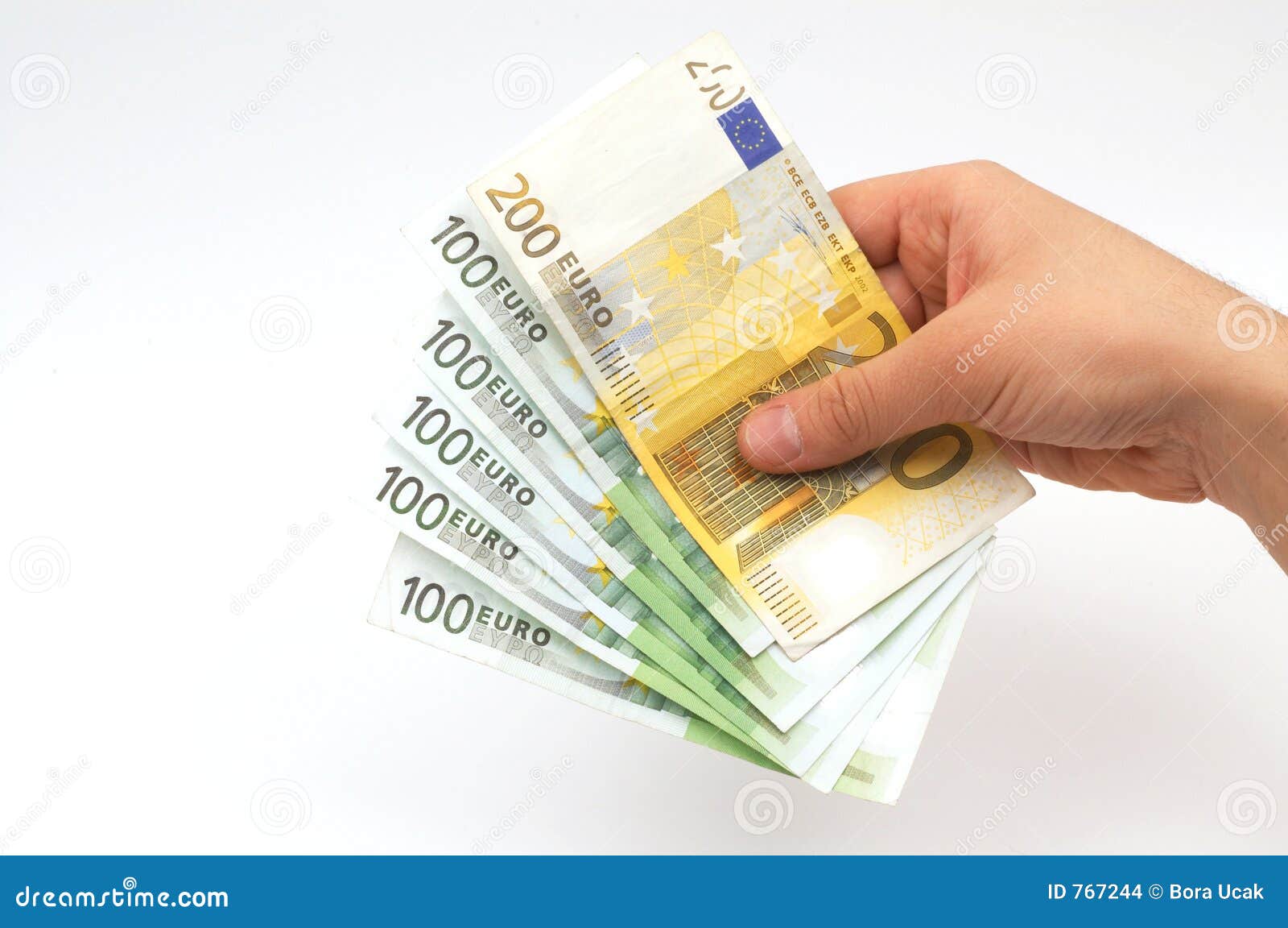 Euros in hand stock photo. Image of consumer, finance, give - 767244