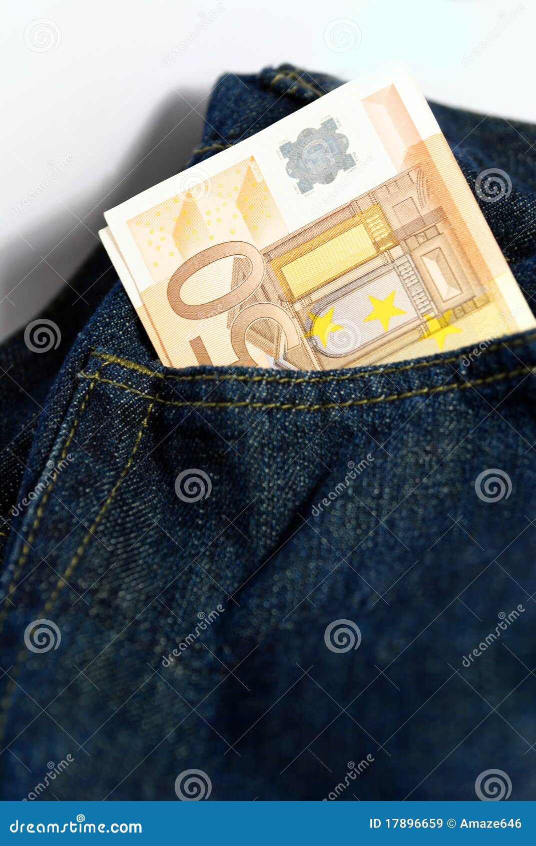 Euros in pocket stock image. Image of currency, success - 17896659