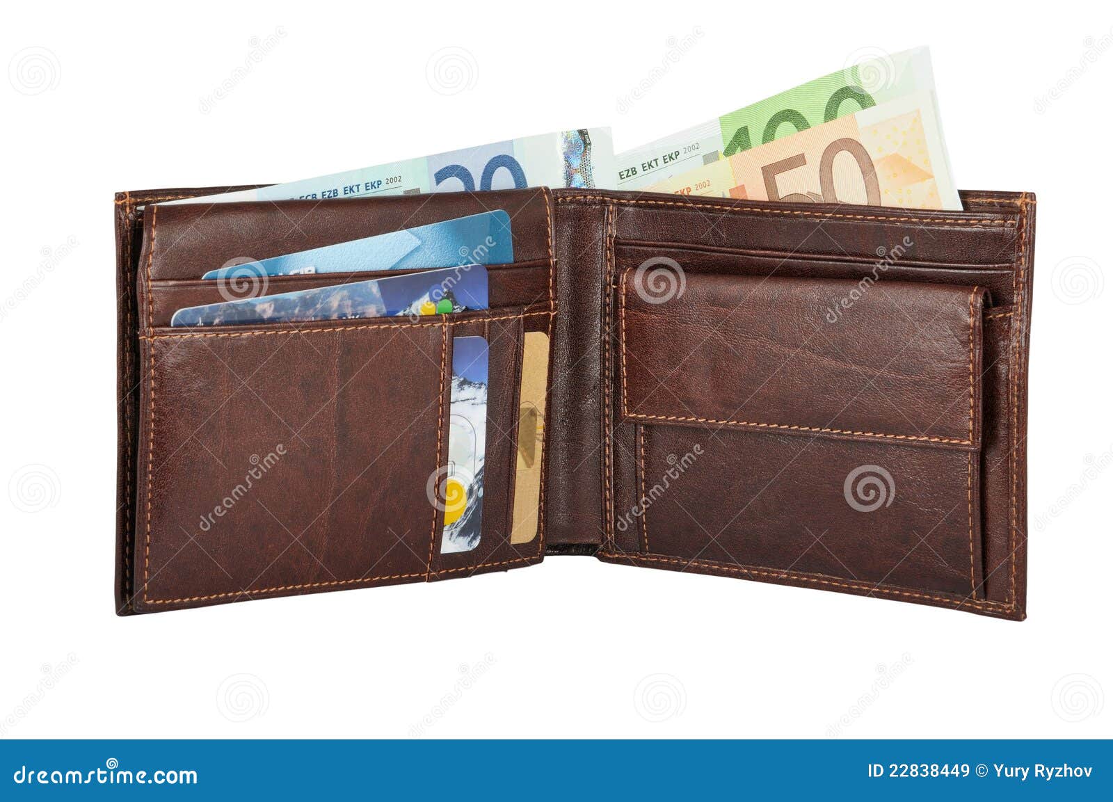 Euros in Wallet stock image. Image of concepts, money - 22838449
