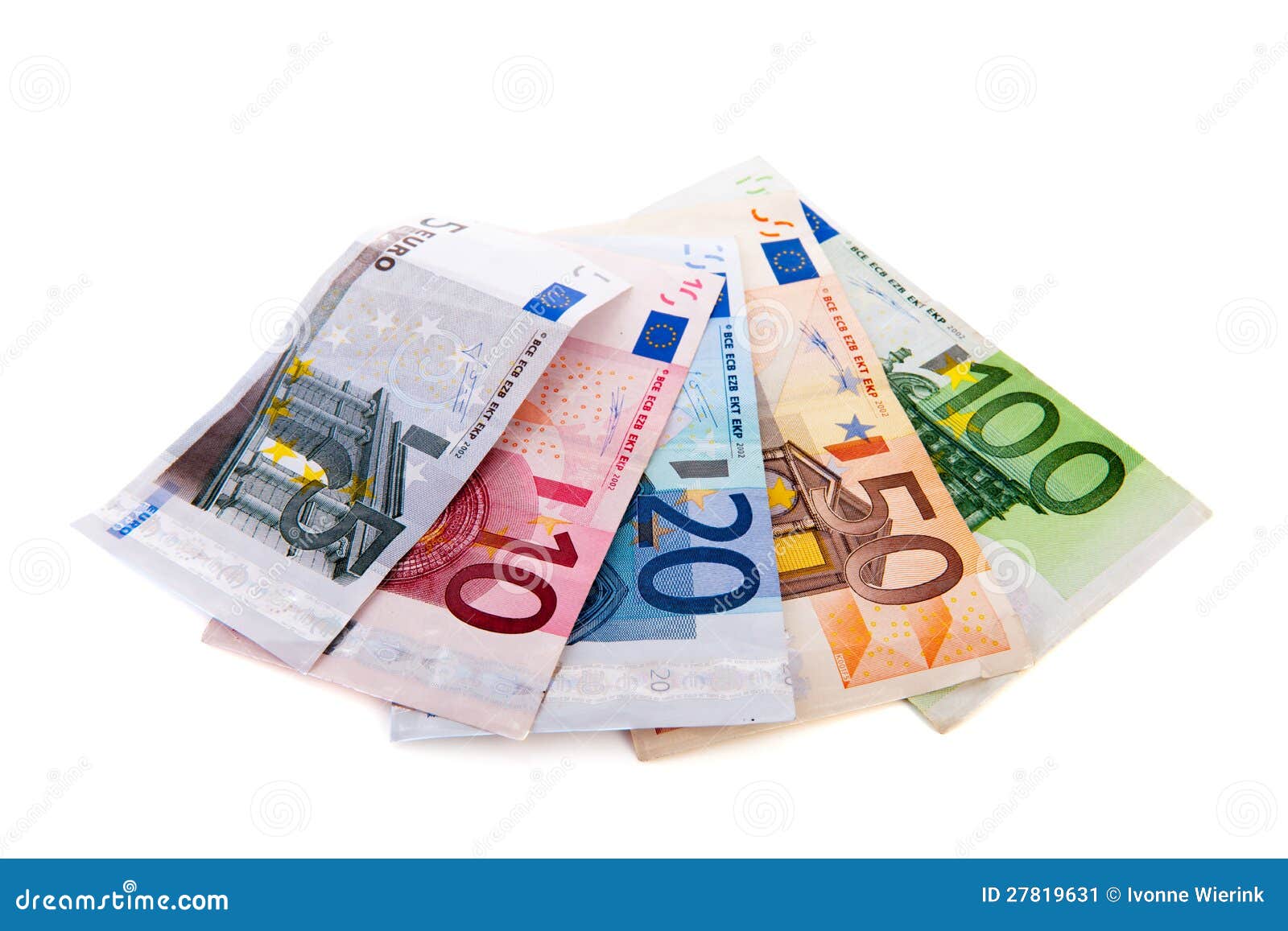 Eurosedlar fotografering för bildbyråer. Bild av pengar - 27819631