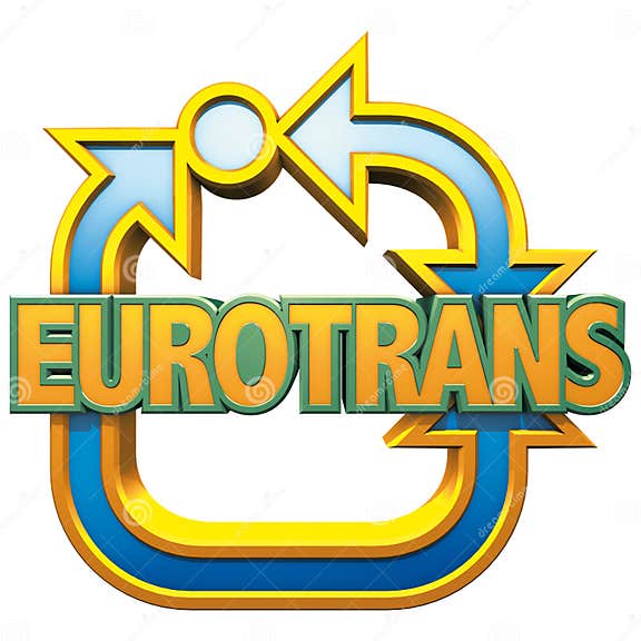 Eurotrans logo stock illustration. Illustration of logo - 13164523