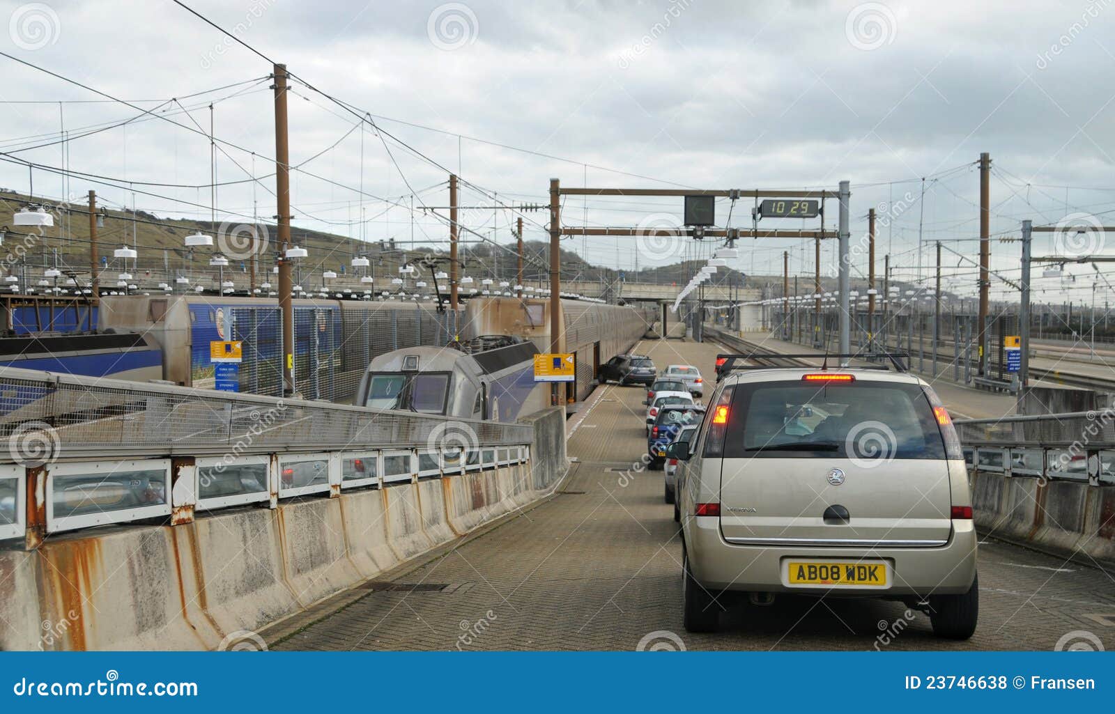 Eurotunnel Le Shuttle Service Station Folkestone UK Stock Image ...