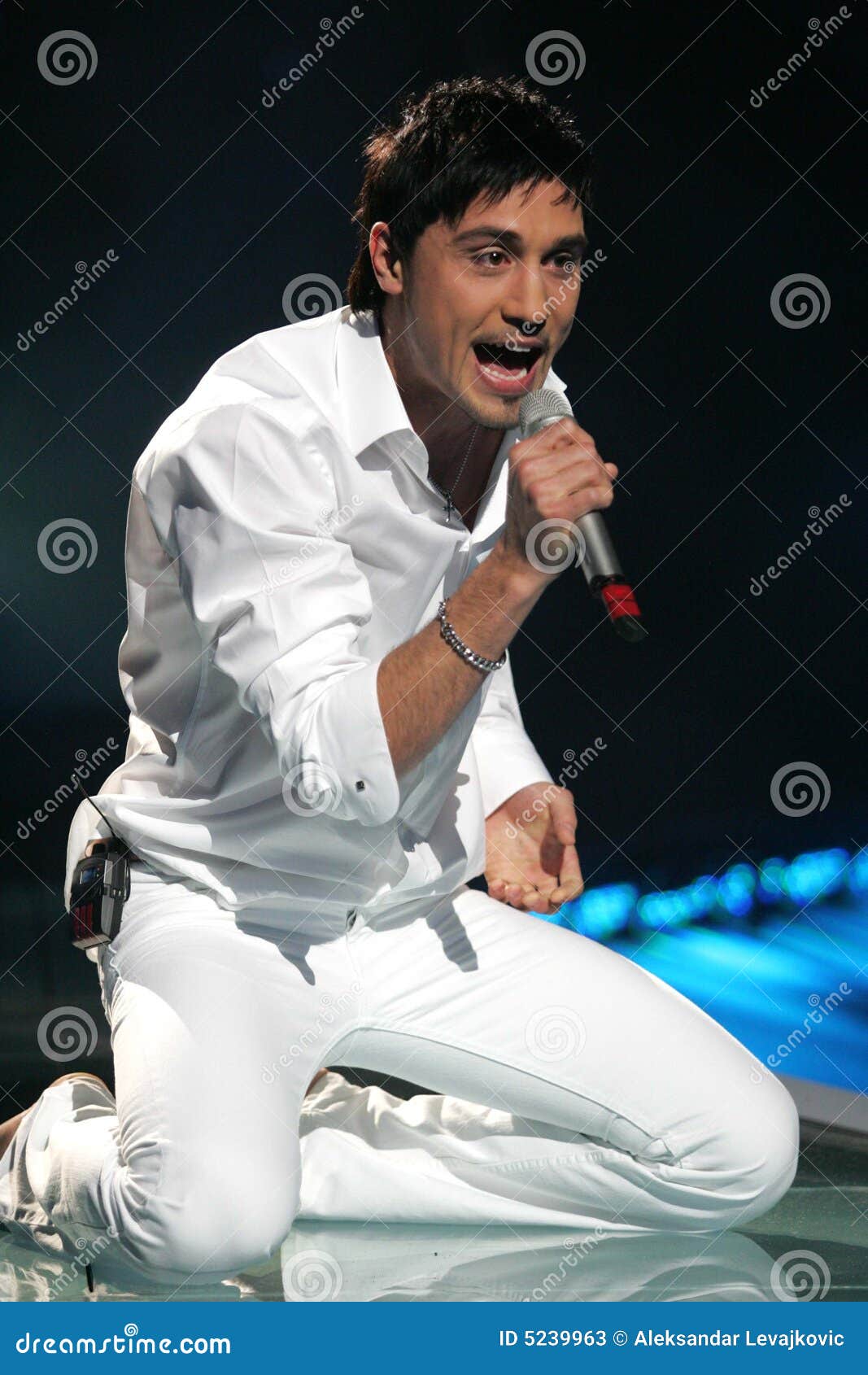 Eurovision 2008 Dima Russia Editorial Stock Photo - Image of hair ...
