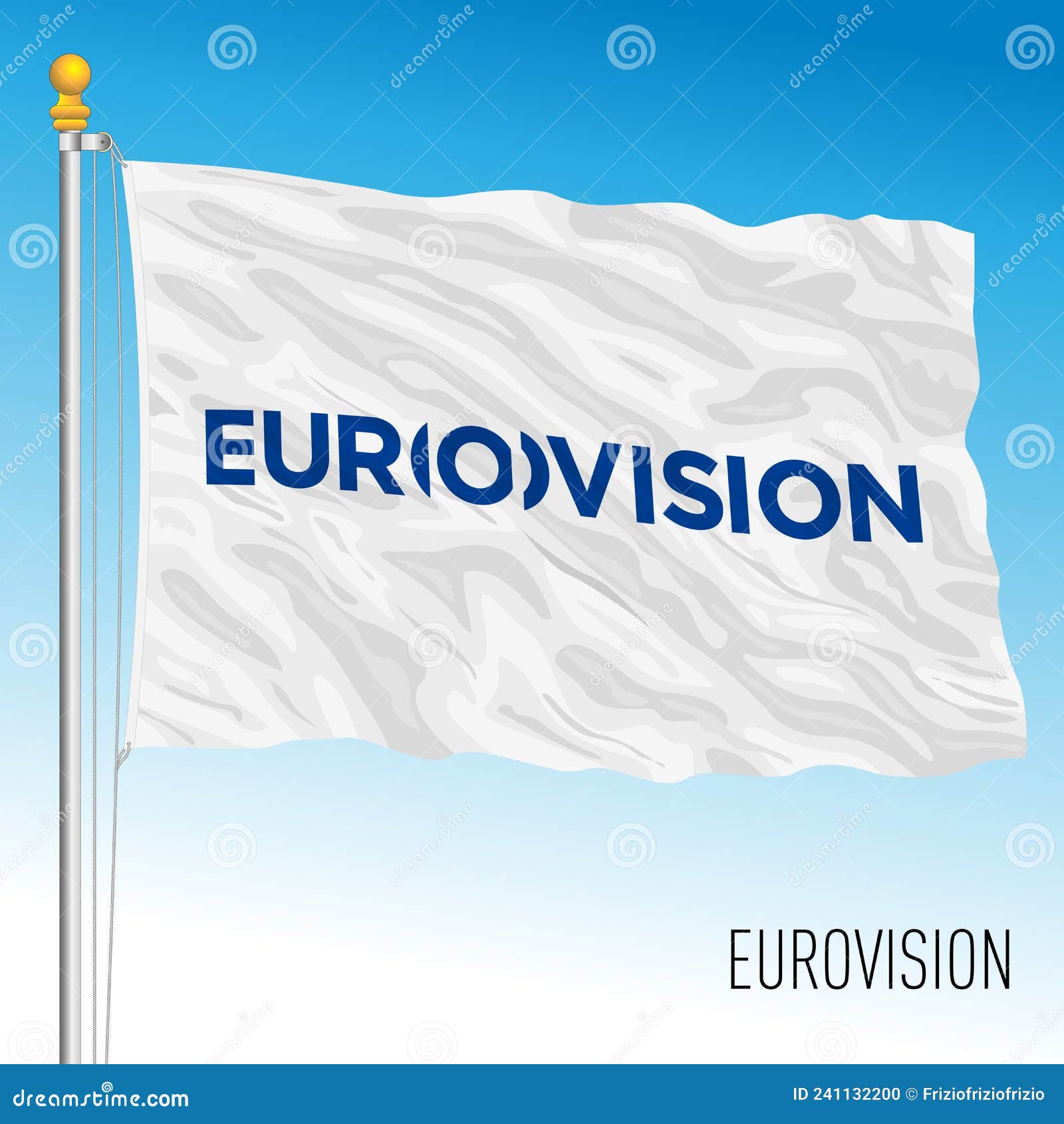 Eurovision System Flag, Vector Illustration, Europe Editorial Image ...