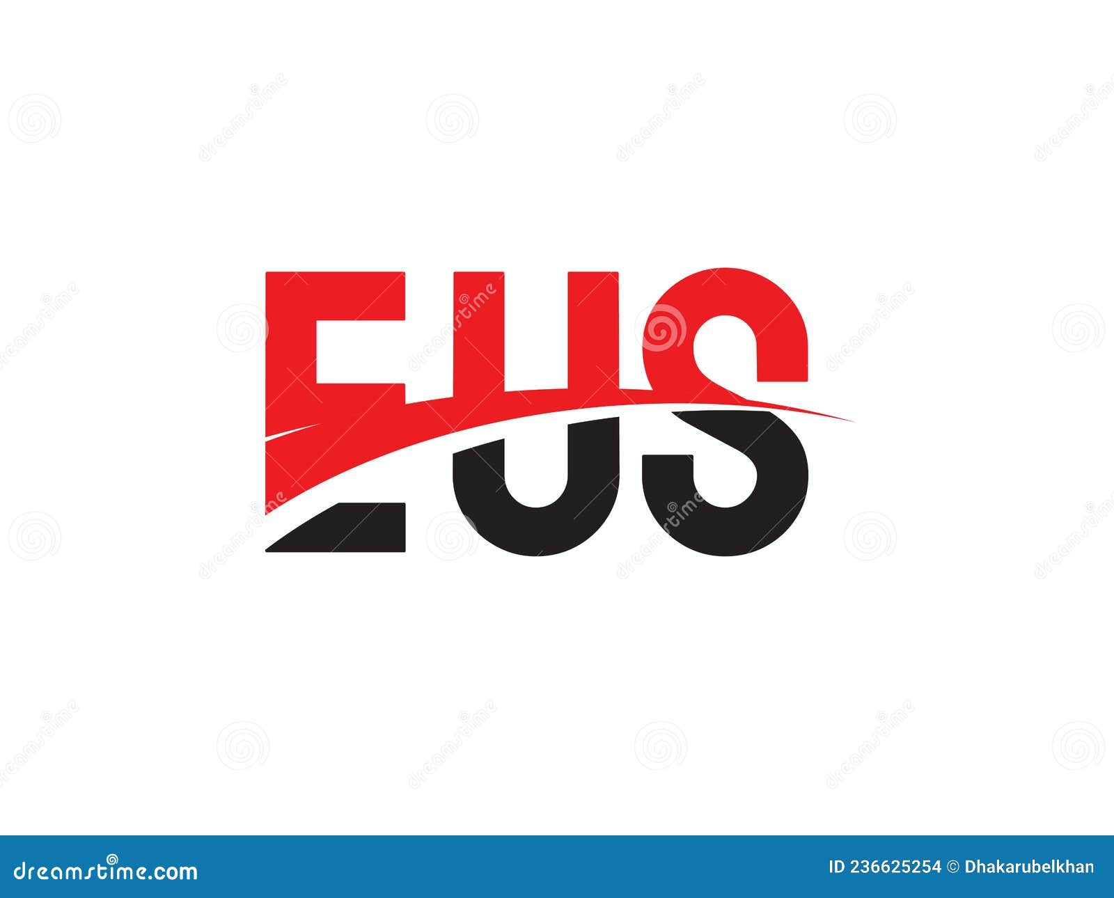 EUS Letter Initial Logo Design Vector Illustration Stock Vector ...