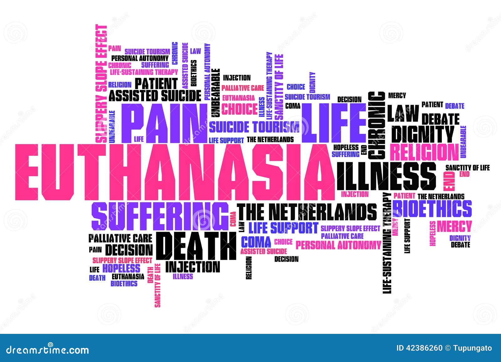 Euthanasia stock illustration. Illustration of ethics - 42386260