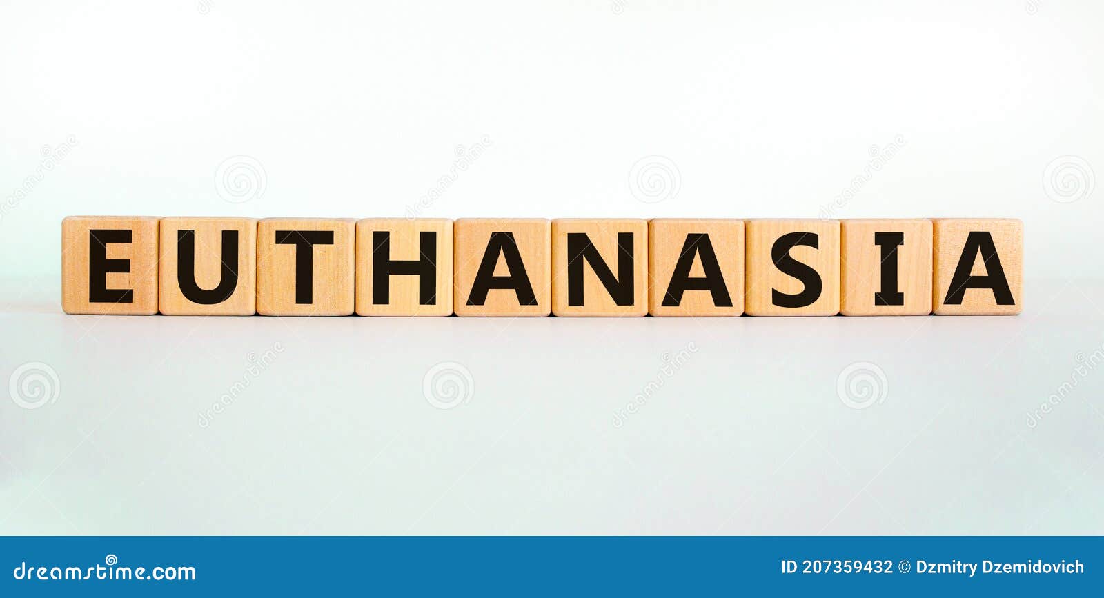 Euthanasia Yes Or No Symbol. Male Hand Turns Cubes And Changes Words ...