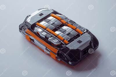 EV Battery Pack or Module Made from Lithium-ion Pouch Cells Stock Photo ...