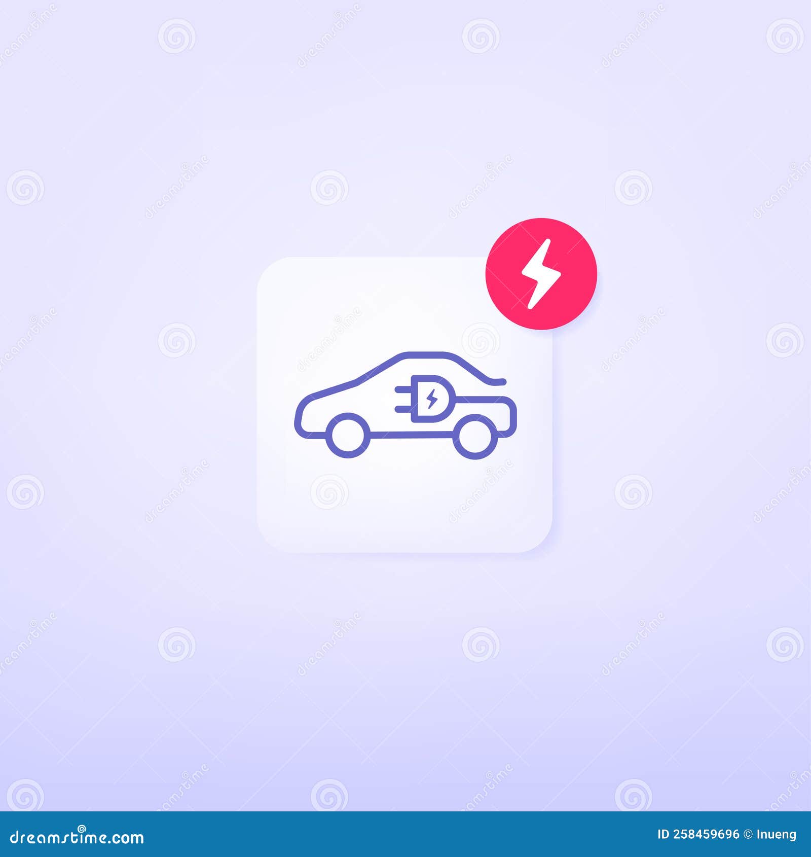 EV Charging Mobile App Icon. Digital Application To Find Charging ...