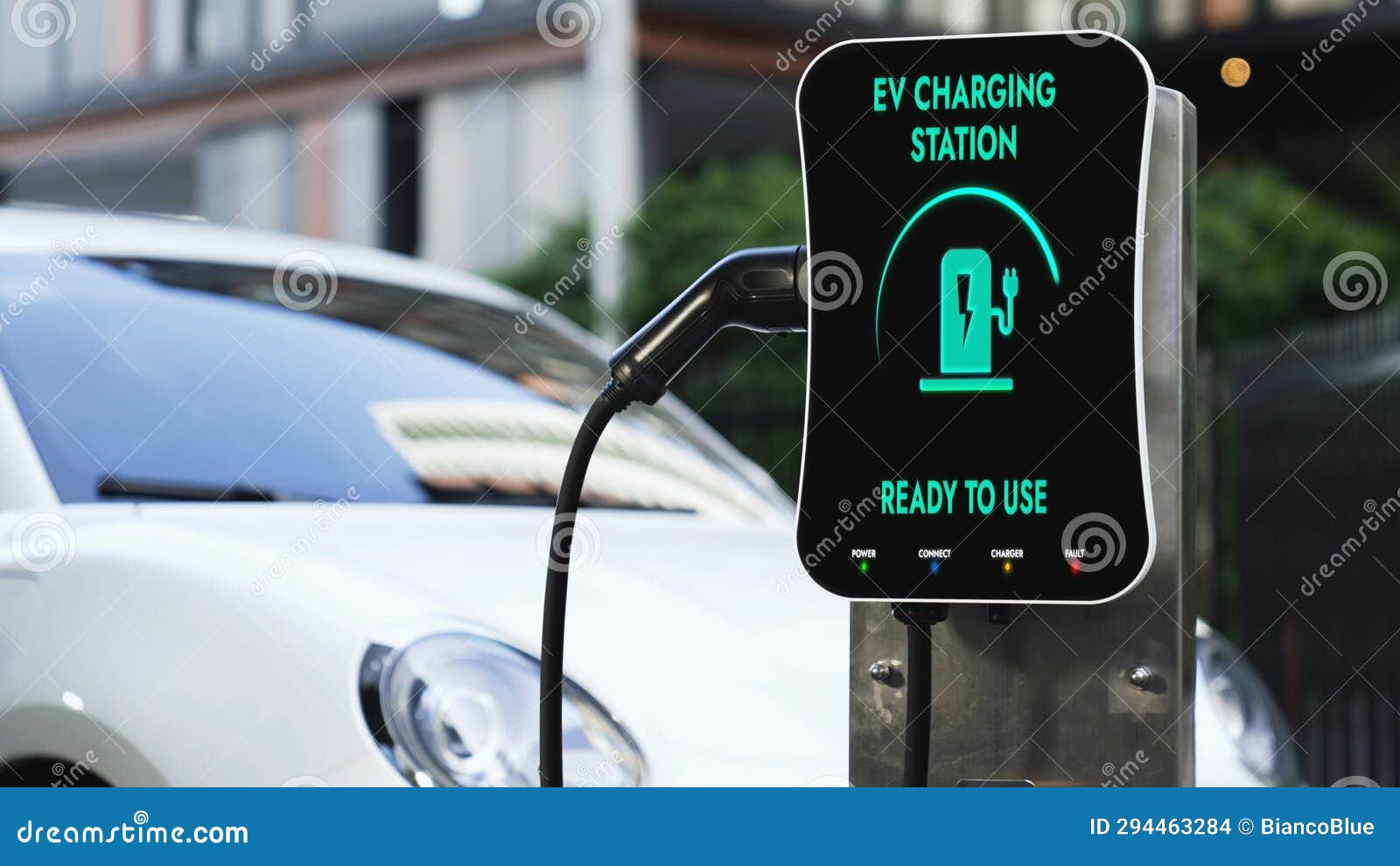 EV Charging Station Display Battery Status Interface for Electric Car ...