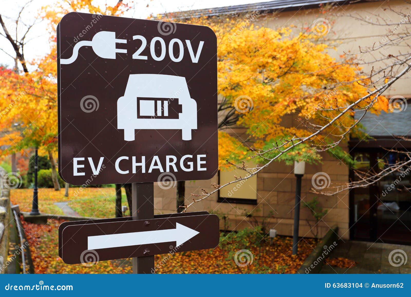 EV Charging Station Signboard Stock Photo - Image of sign, auto: 63683104