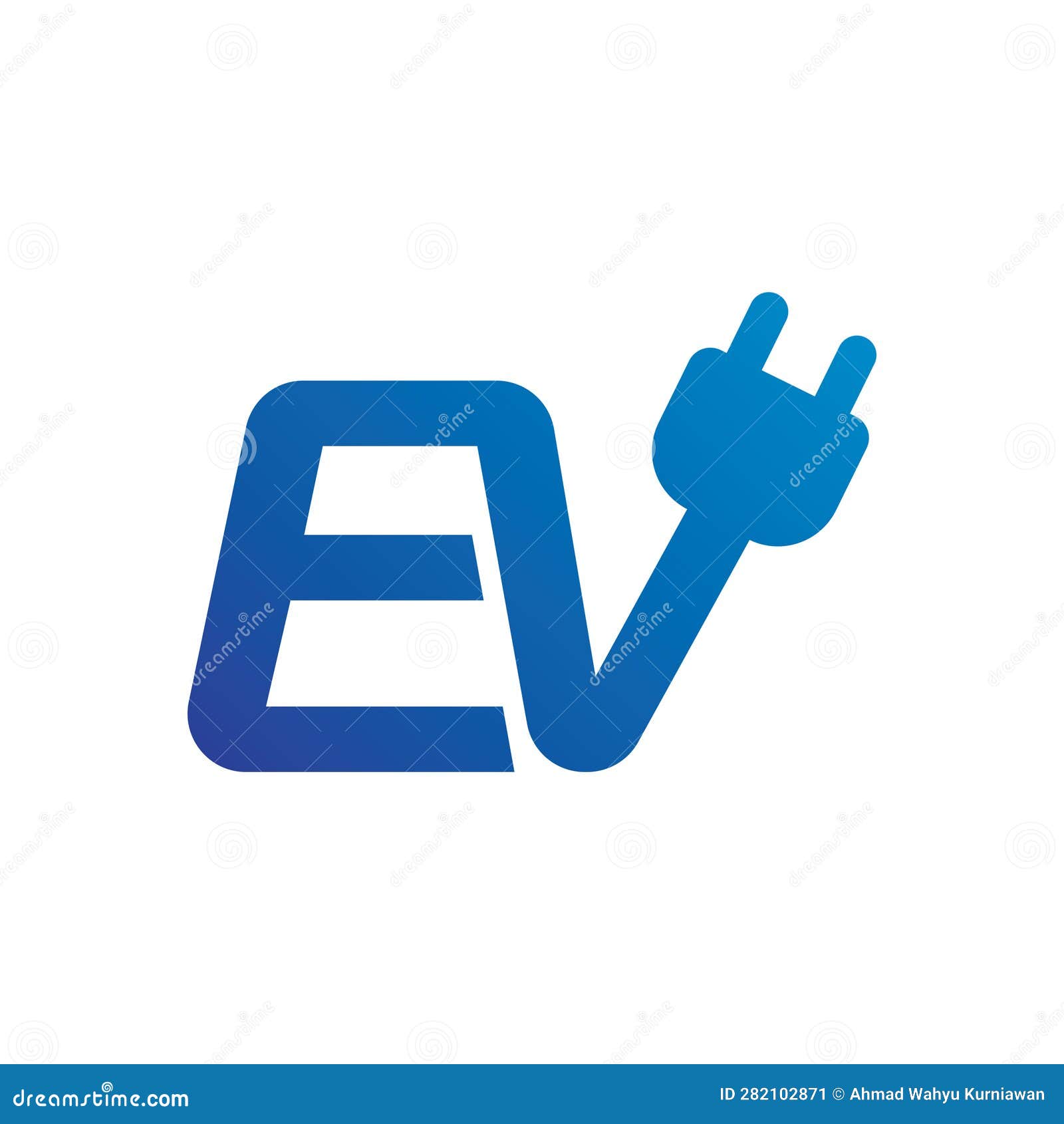 EV Electric vehicles logo stock vector. Illustration of tech - 282102871