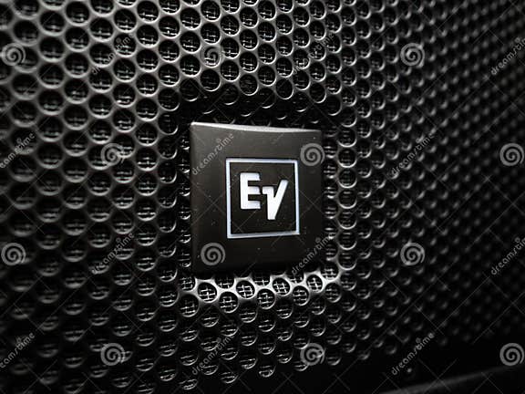 EV (Electro Voice) Logo Sign on a Loudspeaker Editorial Image - Image ...