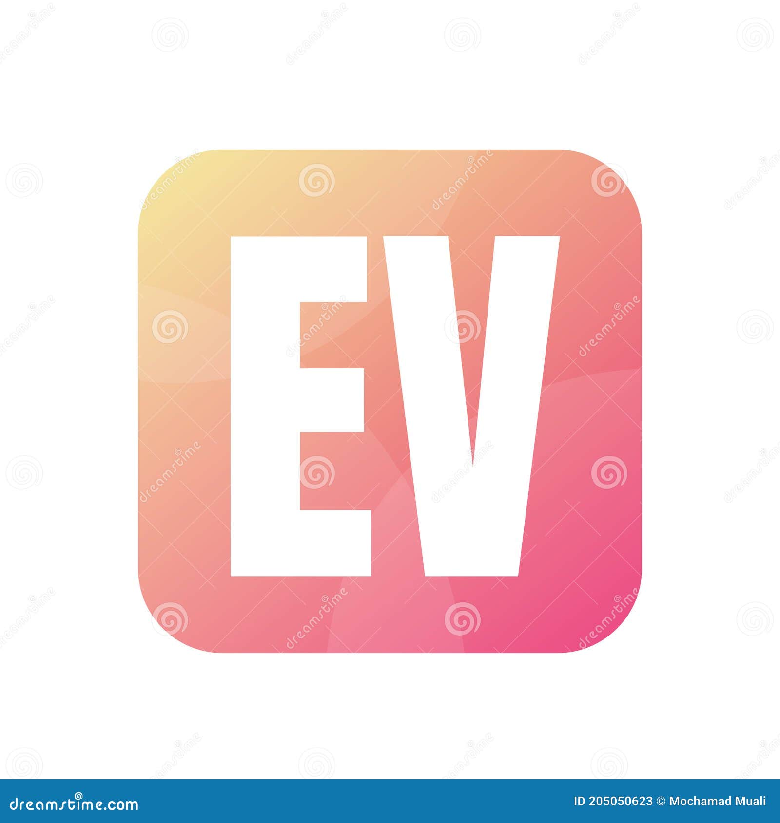 EV Letter Logo Design with Simple Style Stock Vector - Illustration of ...