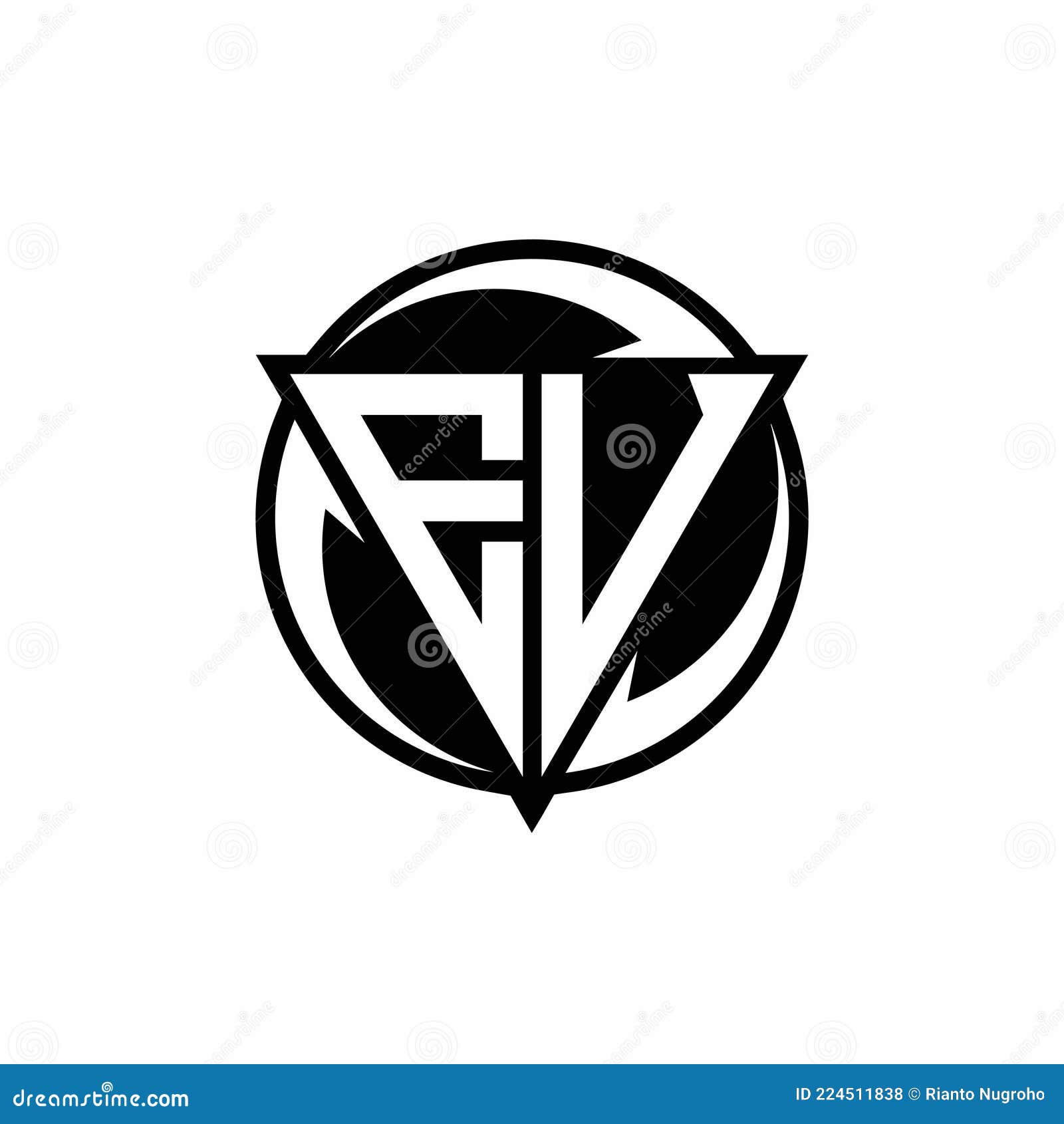 EV Logo Monogram Design Template Stock Vector - Illustration of black ...