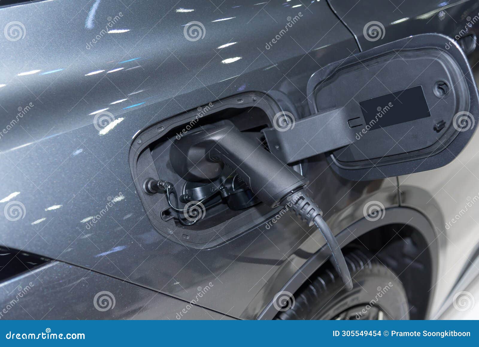 EV Plug for Charging the EV Car Stock Photo - Image of hybrid, woman ...