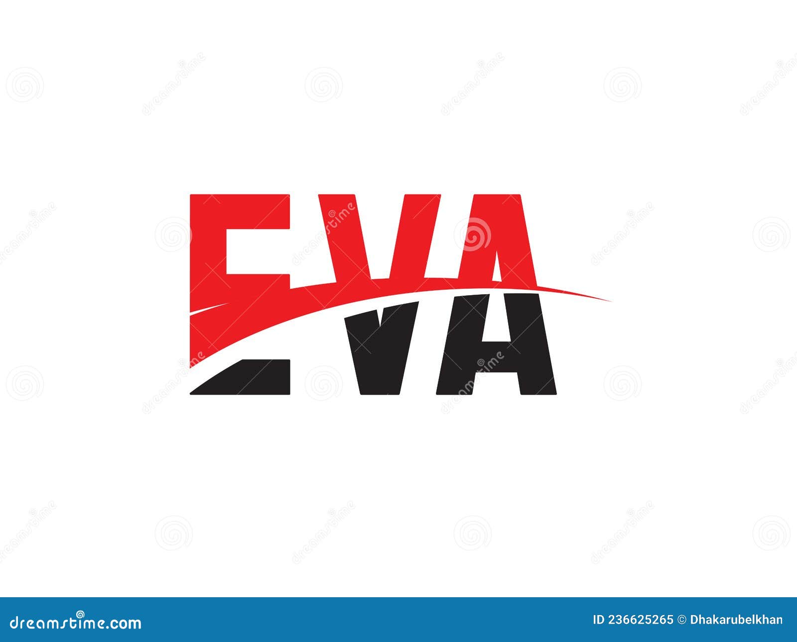 EVA Letter Initial Logo Design Vector Illustration Stock Vector ...