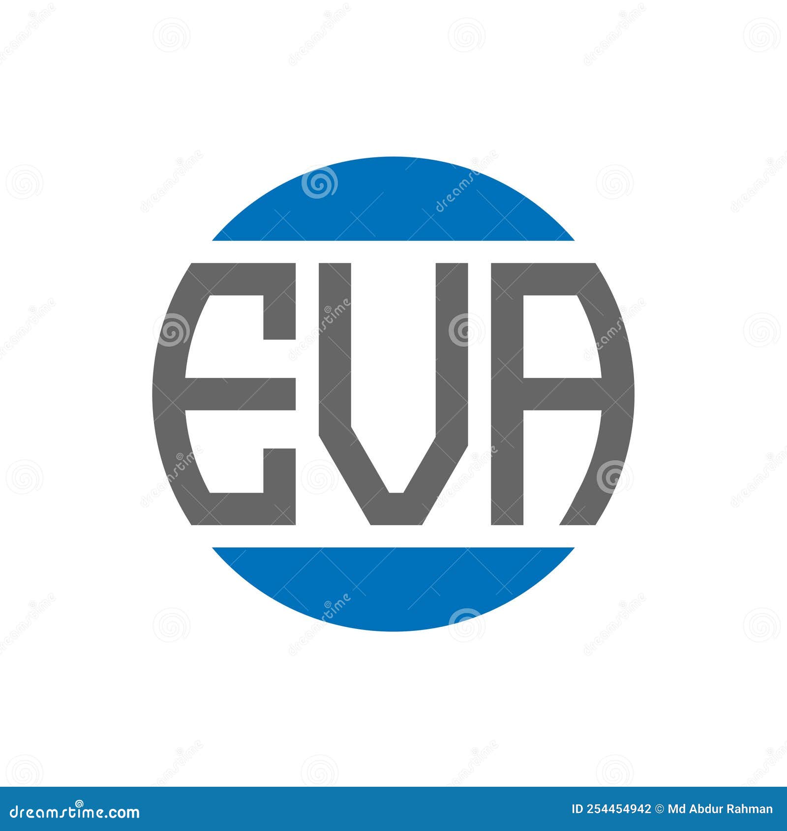 EVA Letter Logo Design On White Background. EVA Creative Initials ...