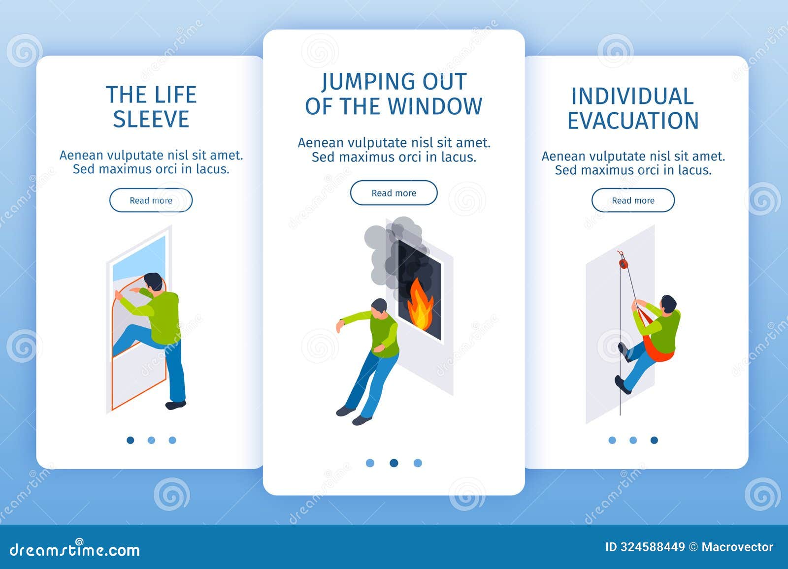 Evacuation App Design in Isometric View Stock Image - Image of danger ...