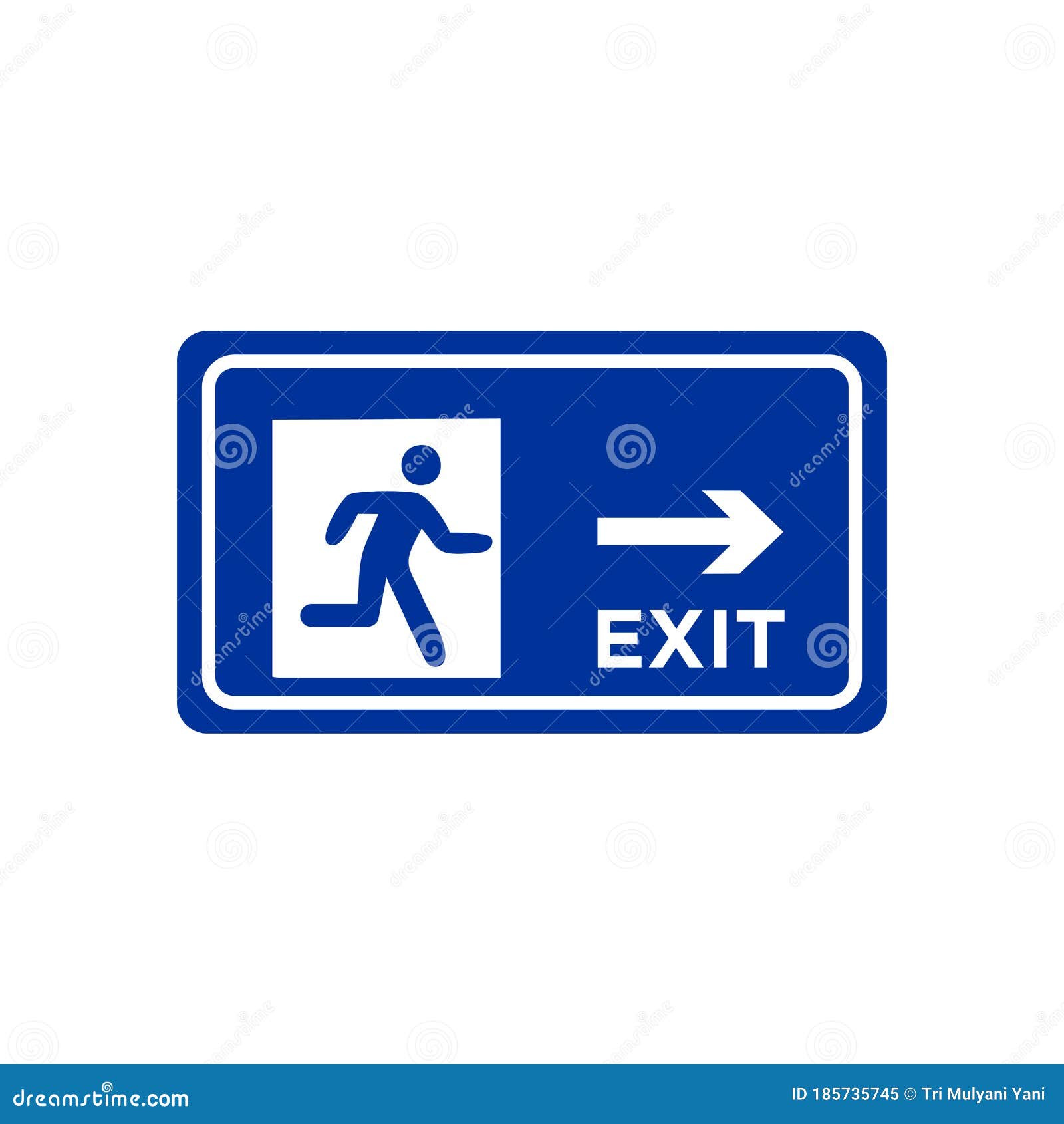 Evacuation Sign Icon Vector Design Symbol Stock Vector - Illustration ...