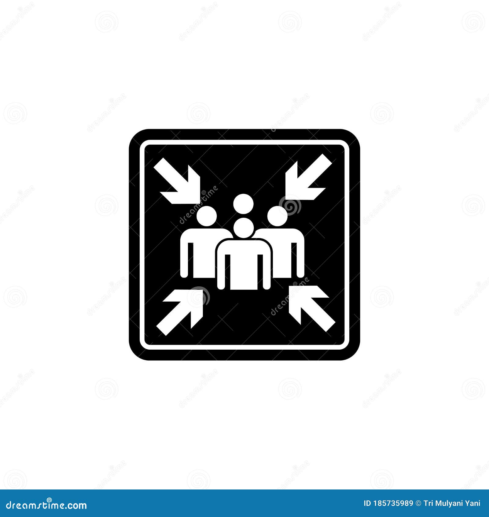 Evacuation Sign Icon Vector Design Symbol Stock Vector - Illustration ...
