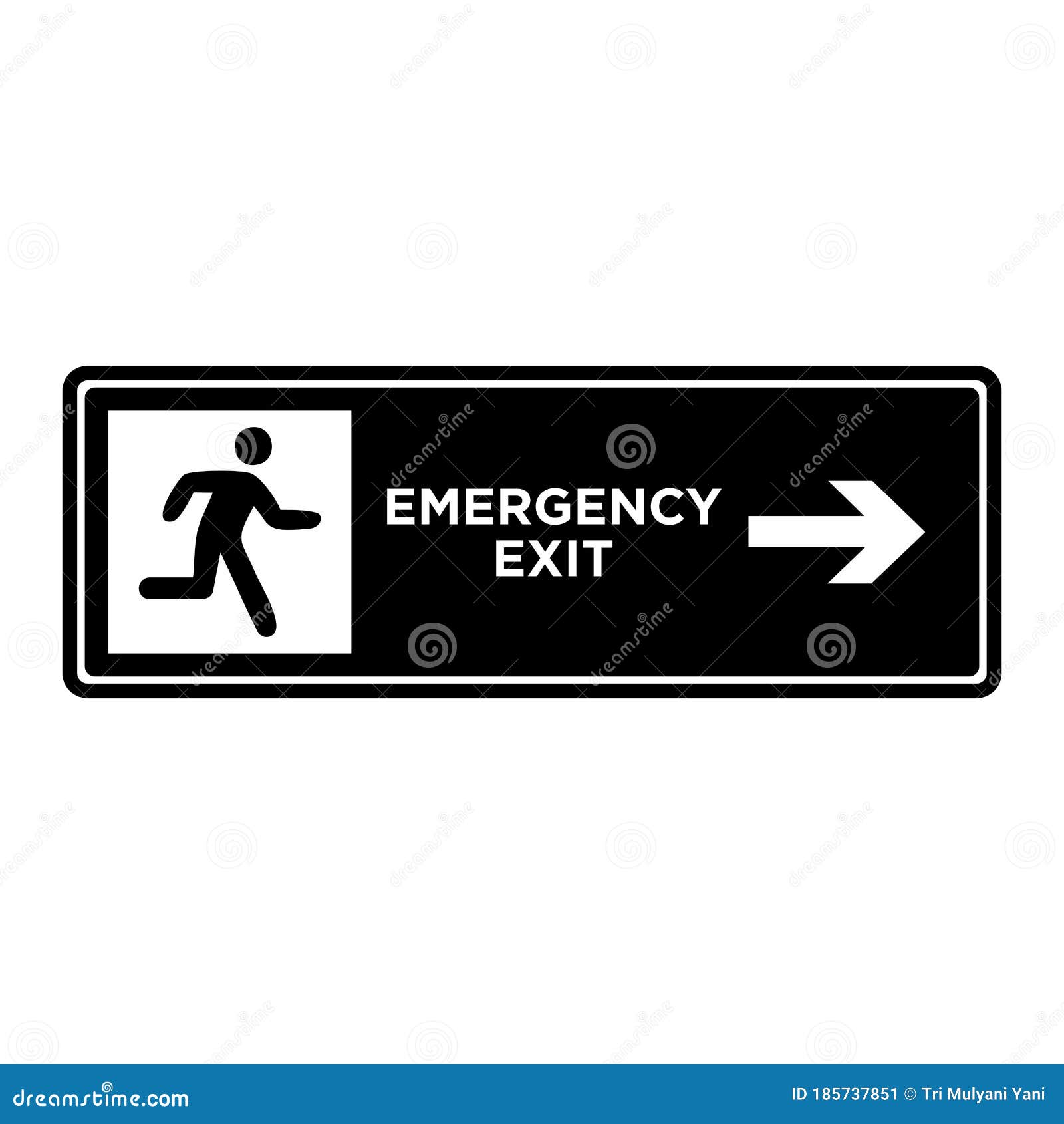 Evacuation Sign Icon Vector Design Symbol Stock Vector - Illustration ...