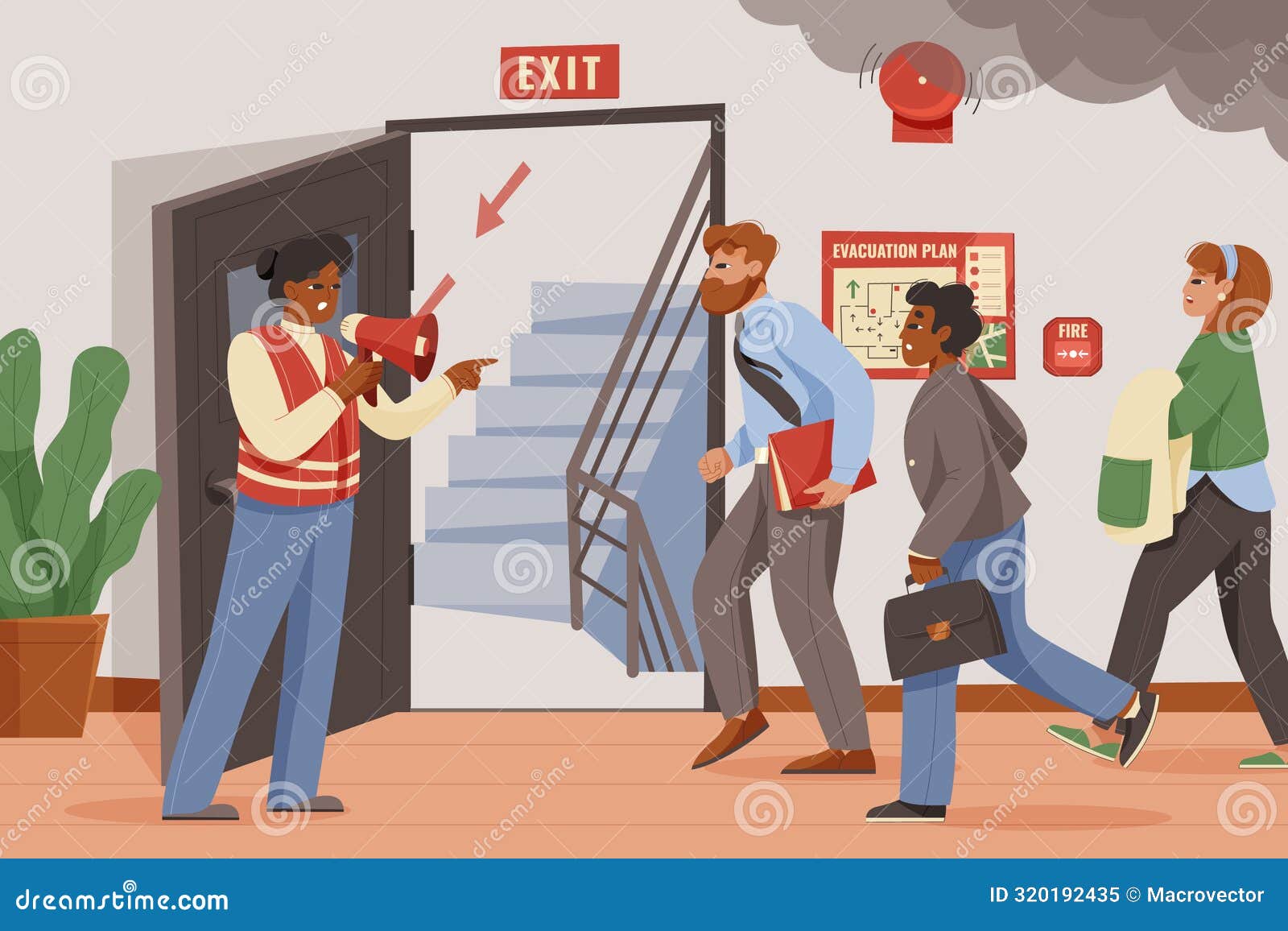 Evacuation Hand Drawn Cartoon Infographics Stock Image | CartoonDealer ...