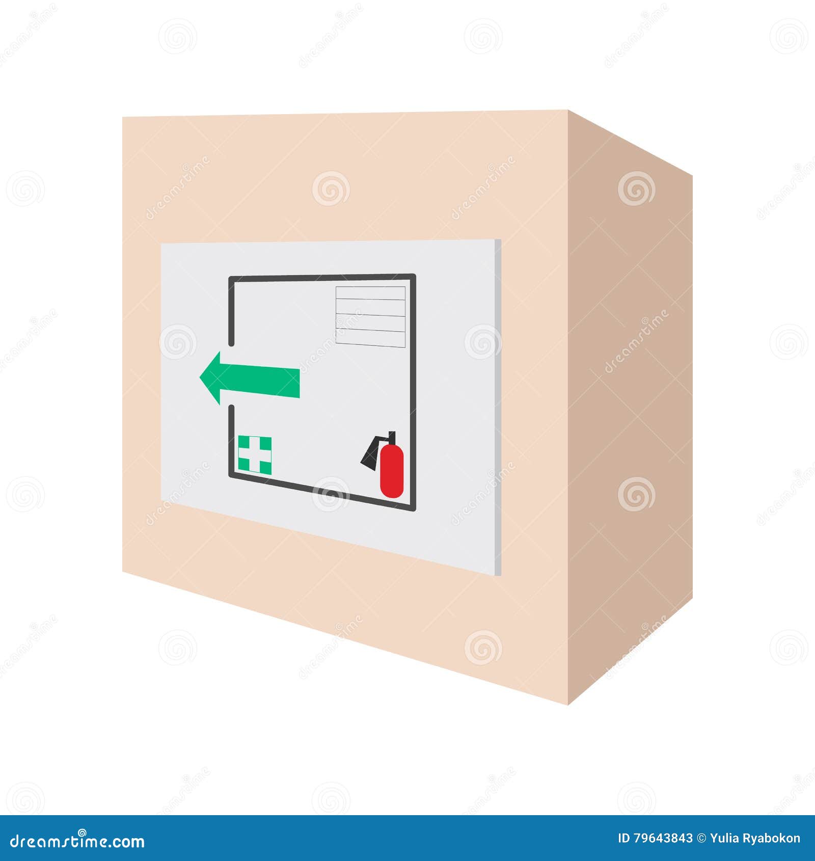 Evacuation Plans Cartoon Vector | CartoonDealer.com #76835471