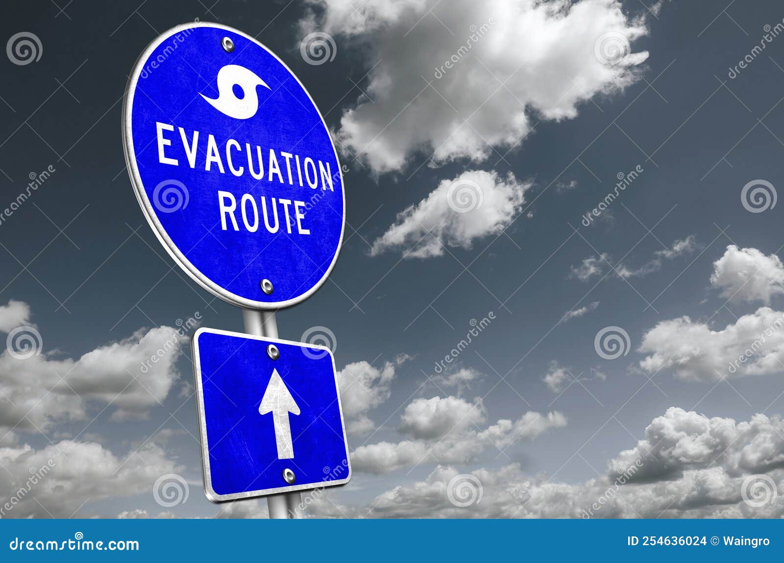 Evacuation Route During Hurricane Royalty-Free Cartoon | CartoonDealer ...