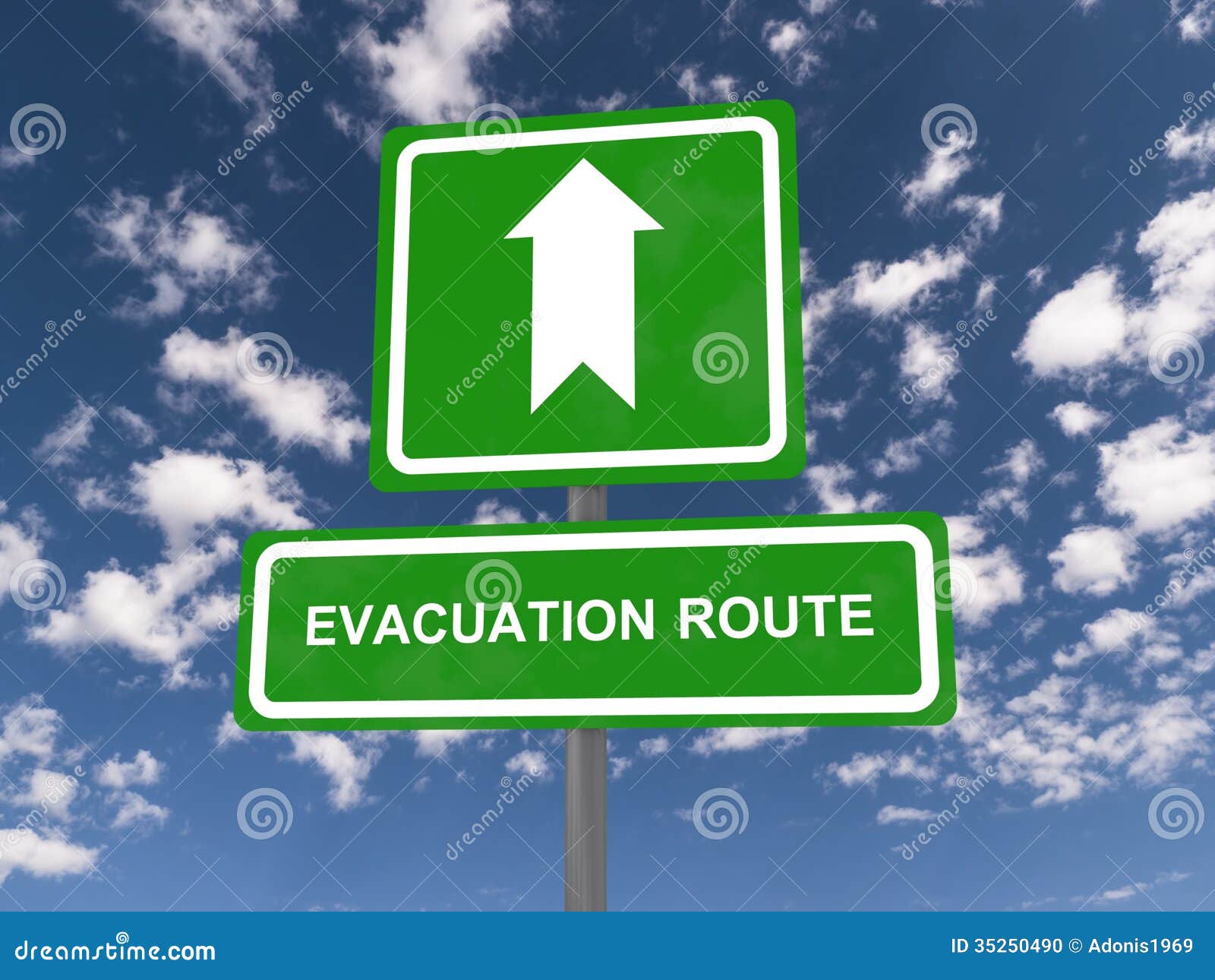 Evacuation route stock photo. Image of road, evacuate - 35250490