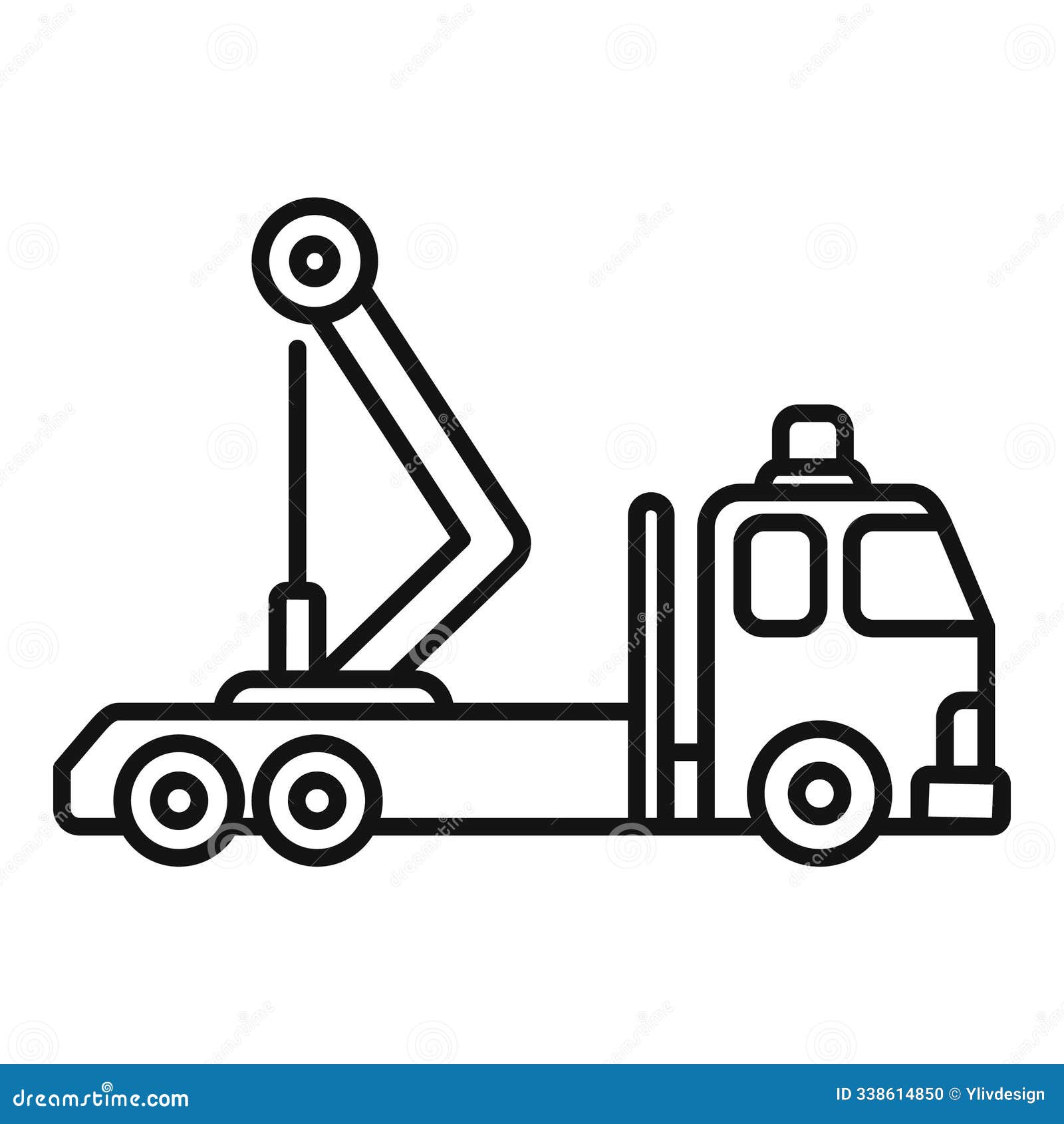 Evacuation Service Truck Icon Representing Emergency Response and ...