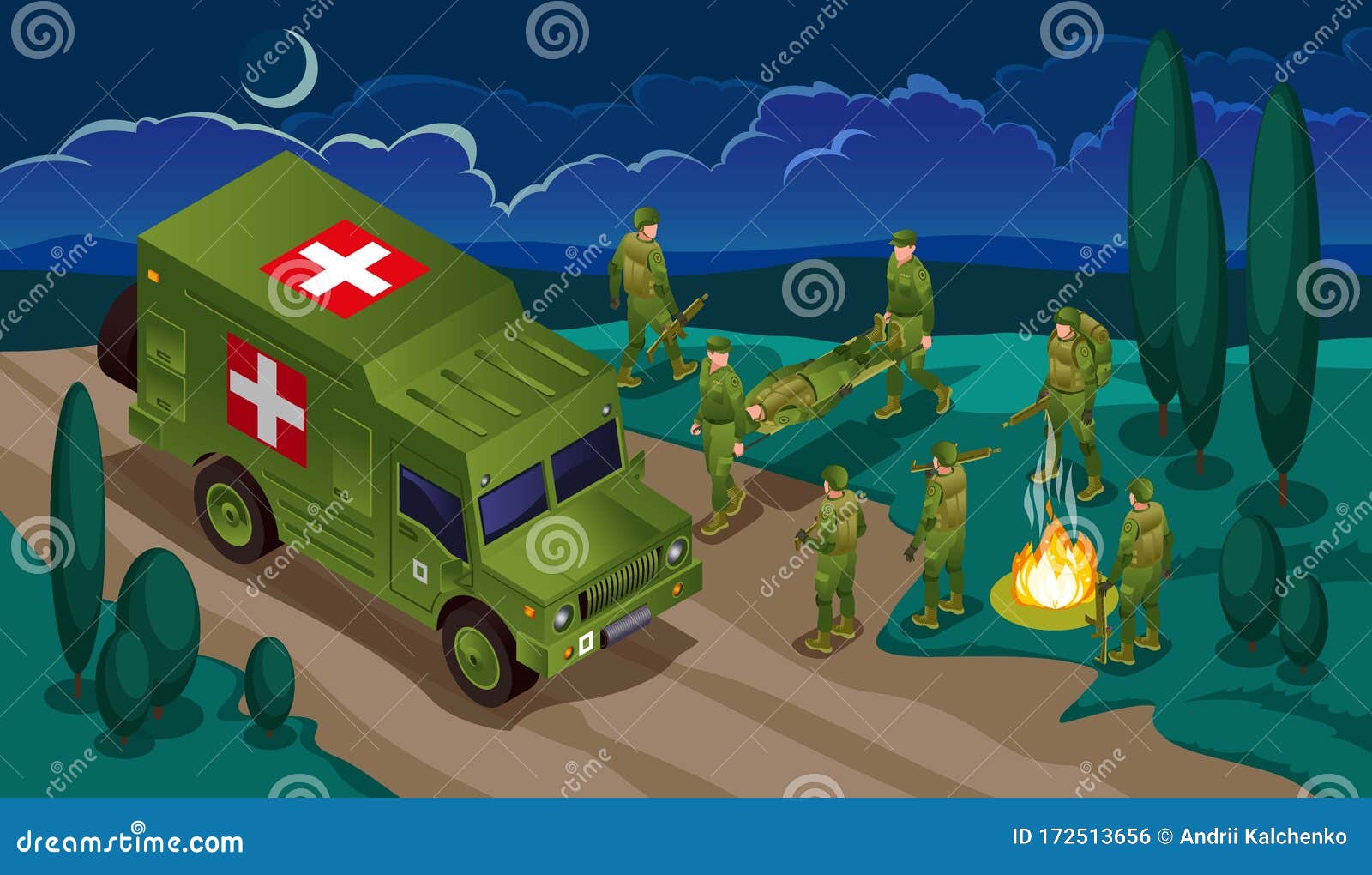 Evacuation Of The Wounded Soldiers Of Modern Army On Military Ambulance ... Evacuation Of The Wounded Soldiers Of Modern Army On Military Ambulance ...