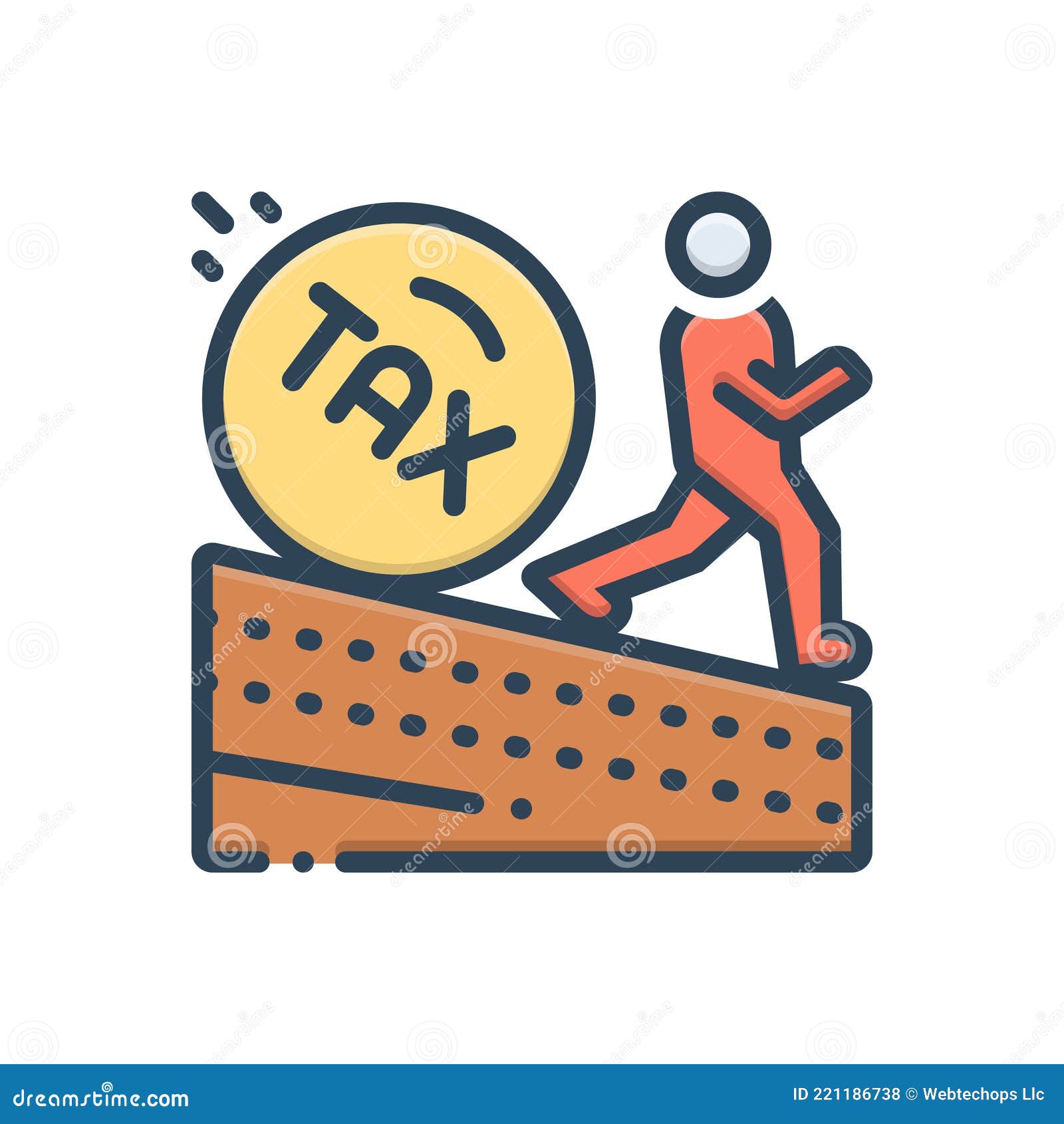 Color Illustration Icon for Evade, Abstain and Flinch Stock ...