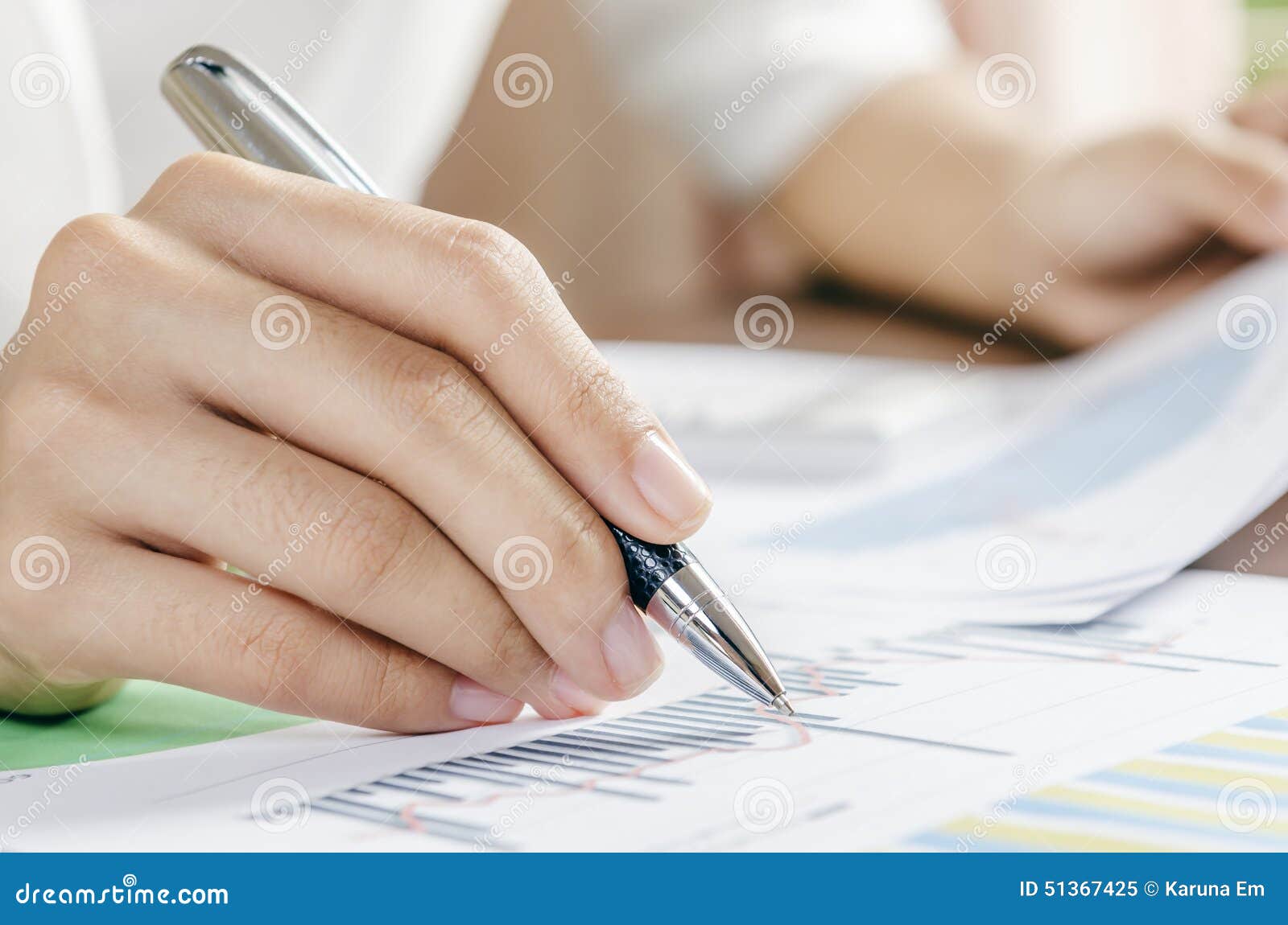 Evaluating data stock image. Image of closeup, pointing - 51367425