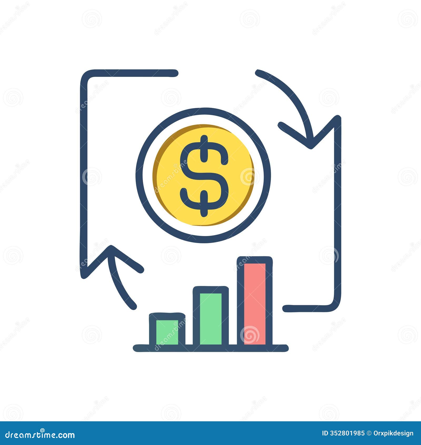 Evaluating Return on Investment for Growth Stock Vector - Illustration ...