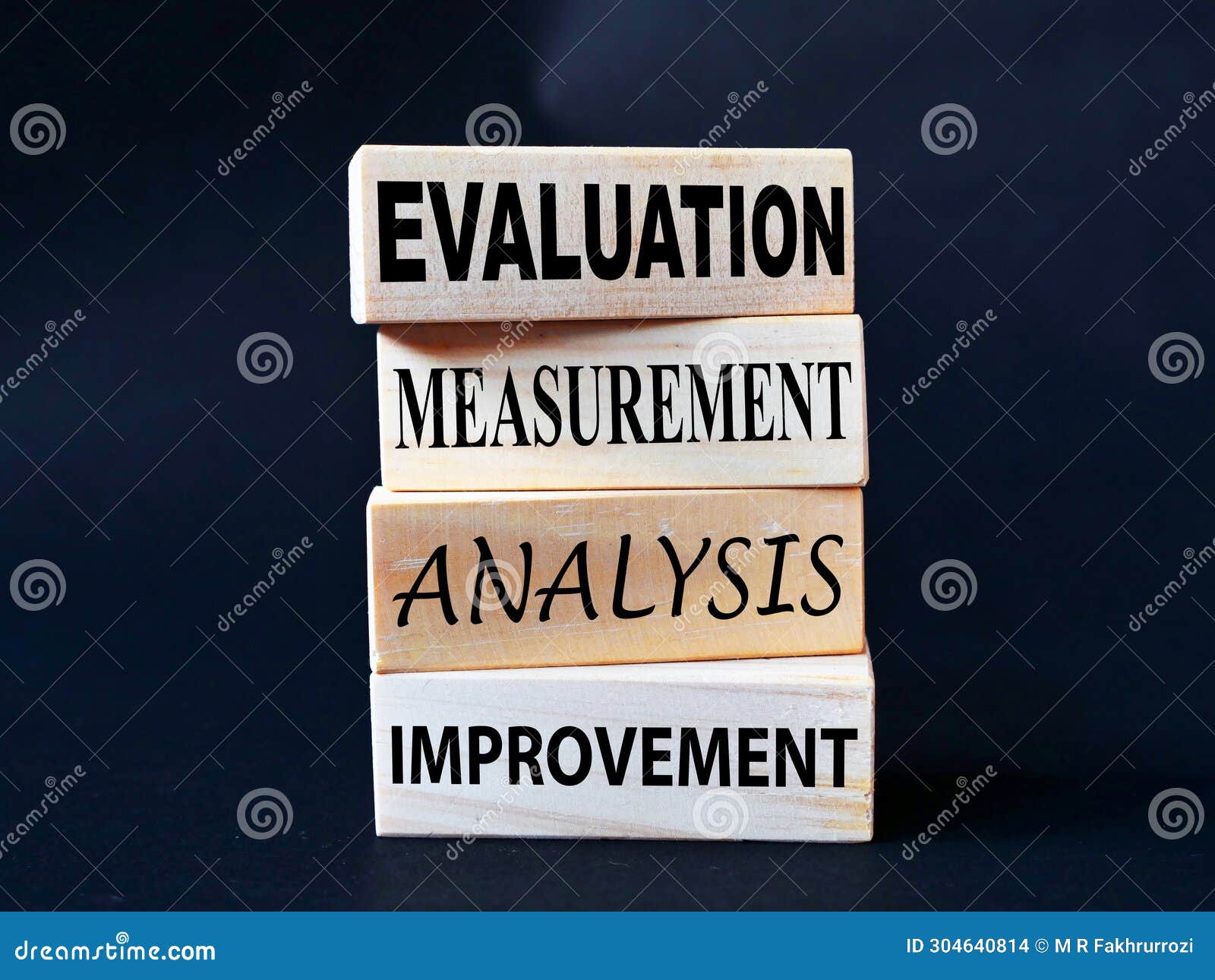 Evaluation, Business Terms Concept Stock Photo - Image of diagram ...