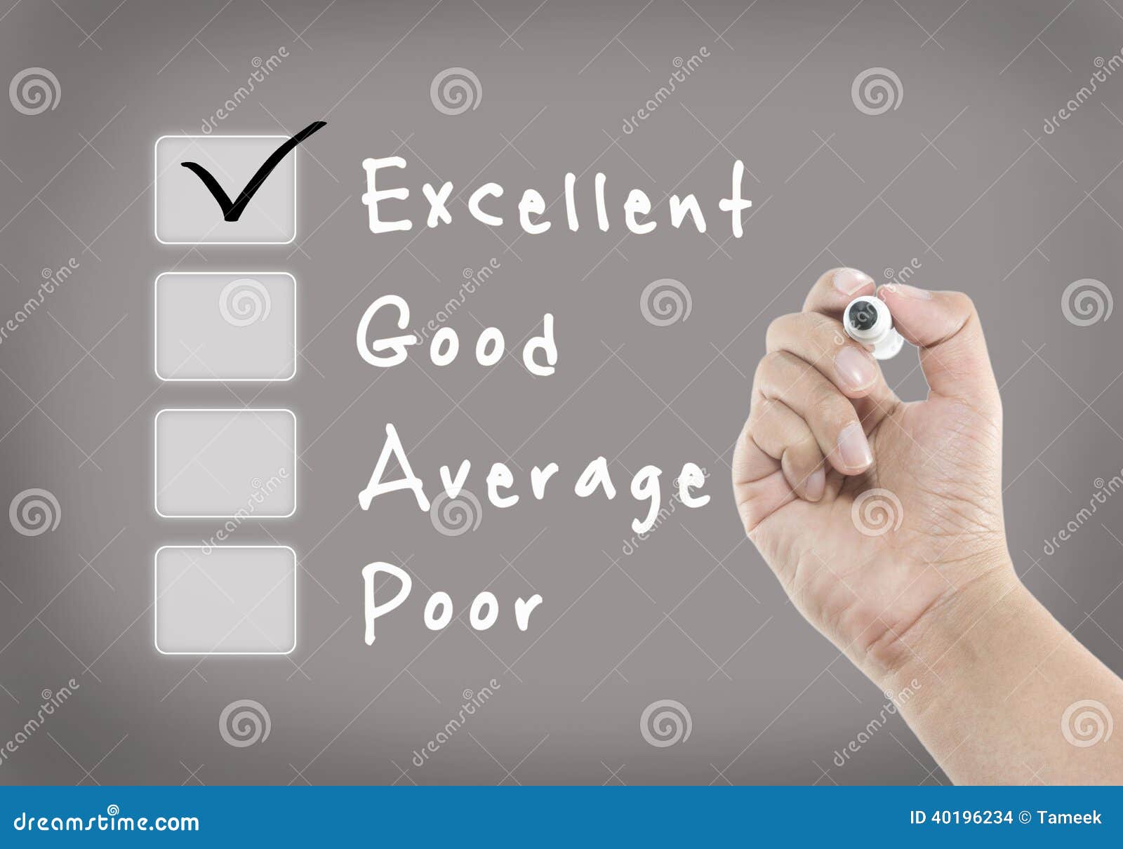 Evaluation checklist board stock photo. Image of isolated - 40196234