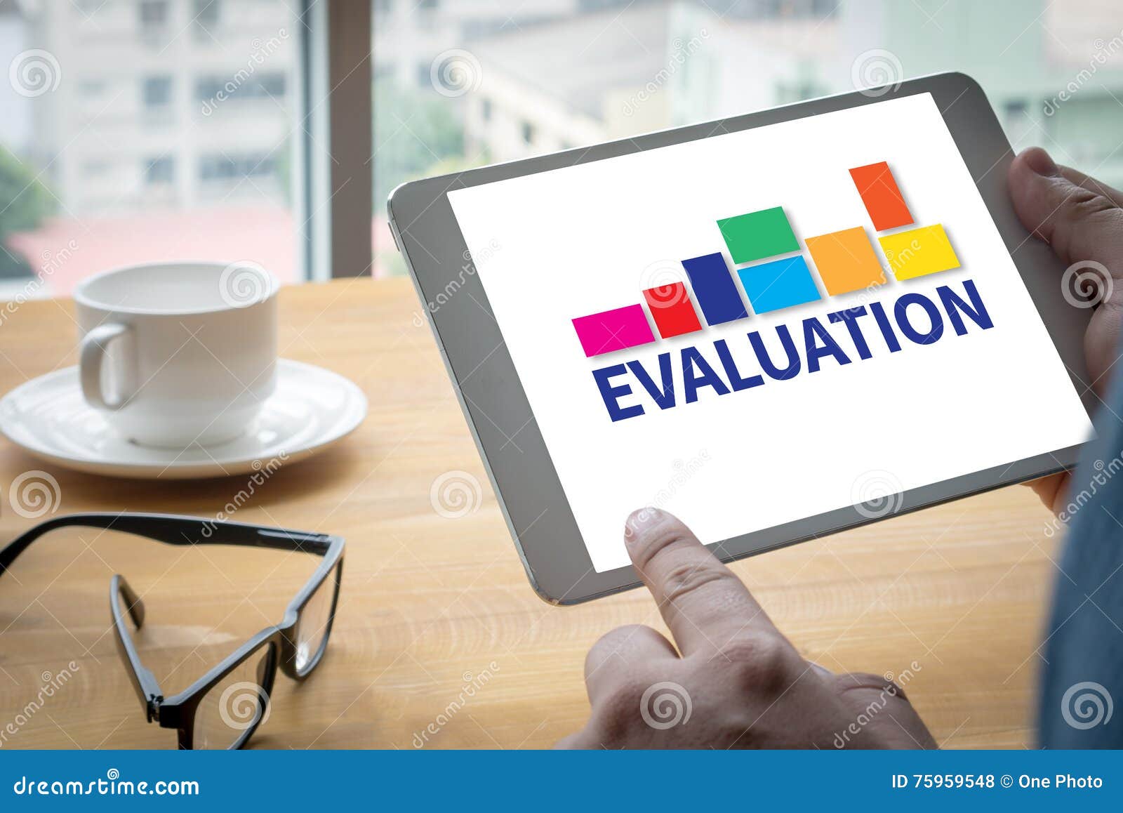 EVALUATION stock photo. Image of improvement, network - 75959548