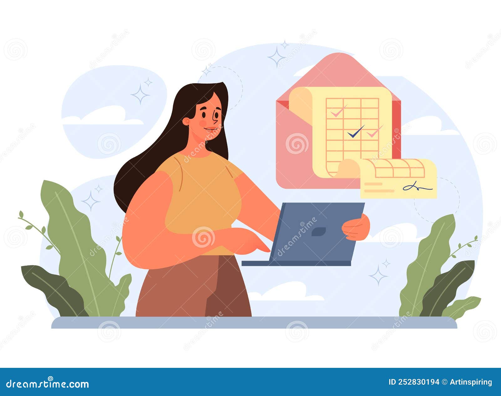 Evaluation Concept. Assessment and Performance Analysis Stock Vector ...