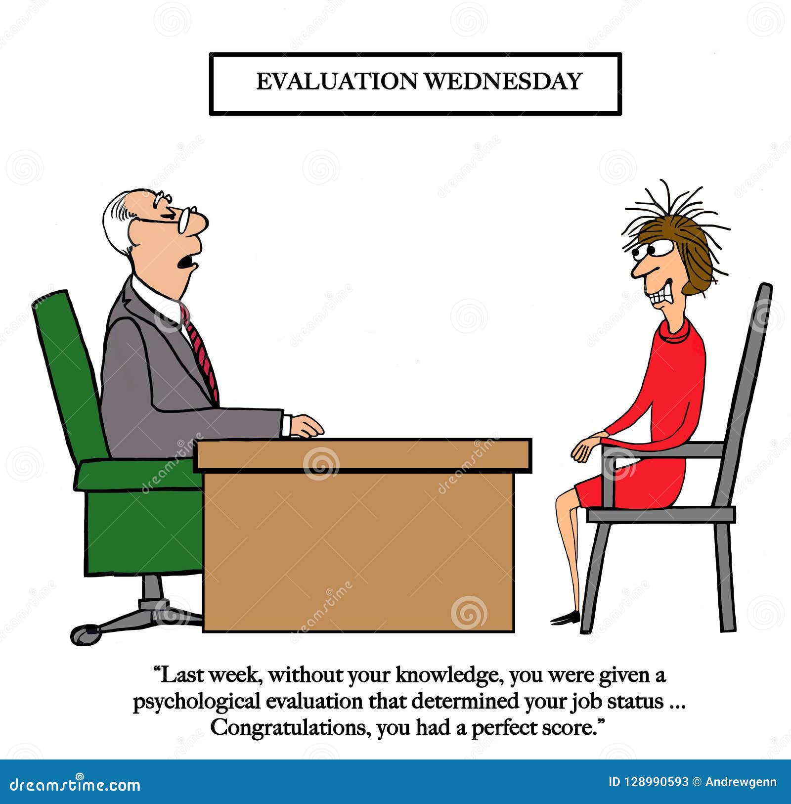 Evaluation Day is a Perfect Score Stock Illustration - Illustration of ...