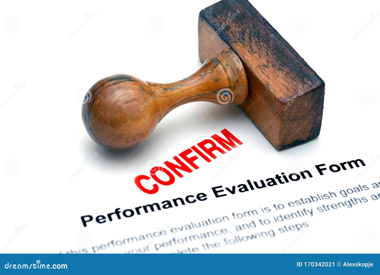 Evaluation form confirm stock image. Image of employer - 170342021