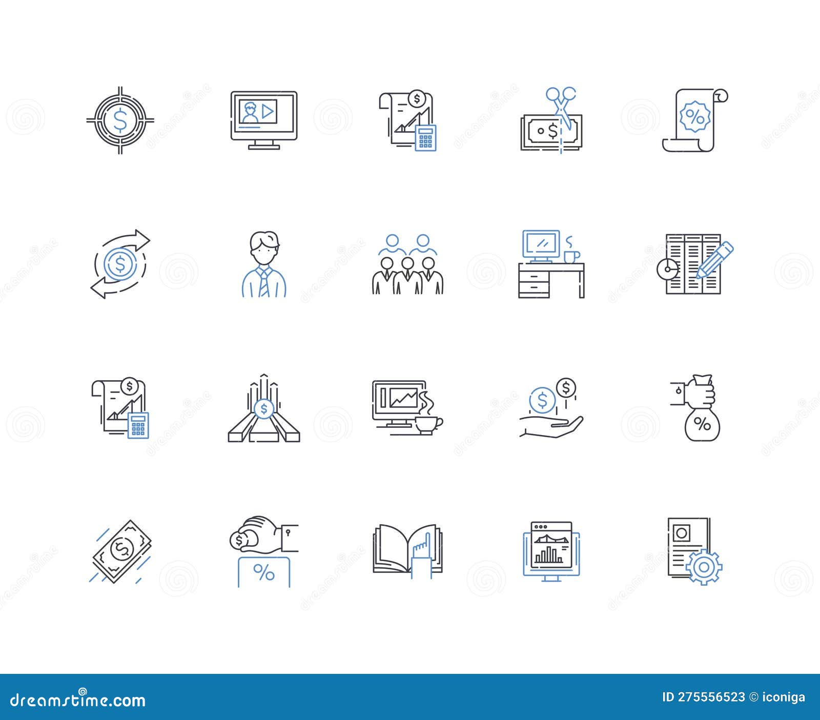 Evaluation Line Icons Collection. Assessment, Appraisal, Judgement ...