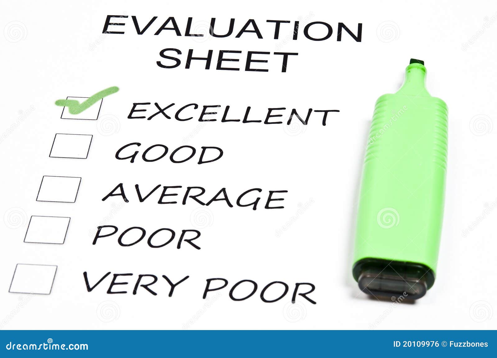 Evaluation Sheet Royalty-Free Stock Photography | CartoonDealer.com ...