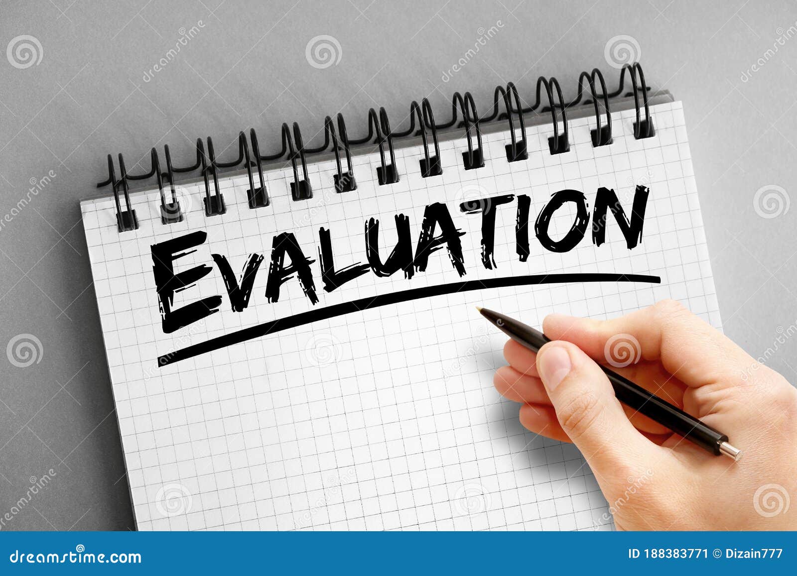 Evaluation Text, Business Concept Background Stock Image - Image of ...