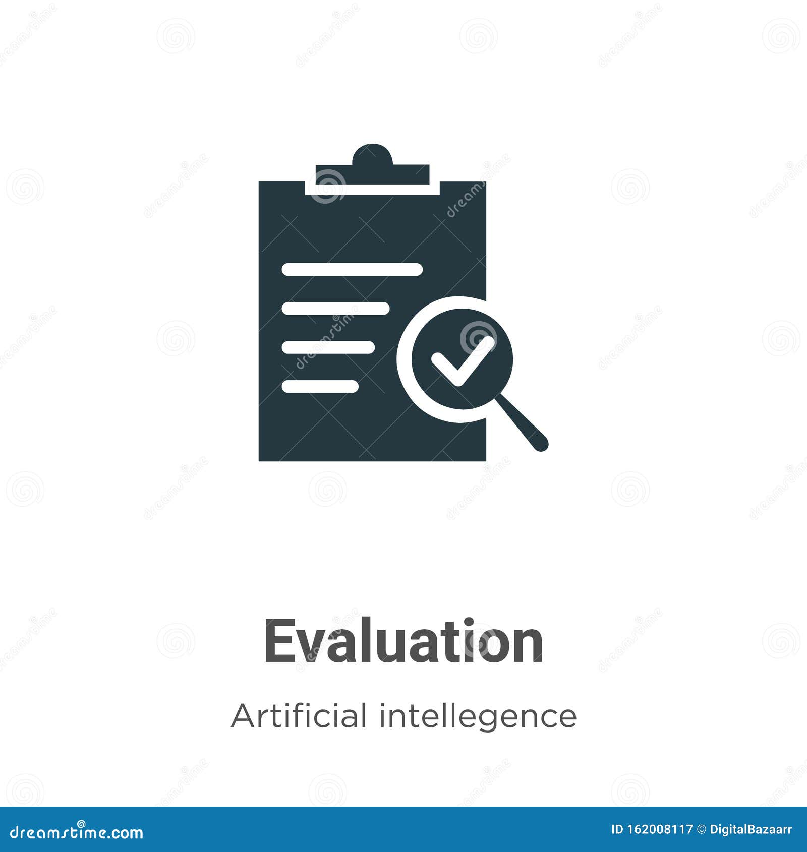Evaluation Vector Icon On White Background. Flat Vector Evaluation Icon ...