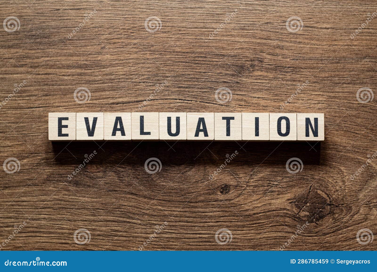 Evaluation - Word Concept on Building Blocks, Text Stock Image - Image ...