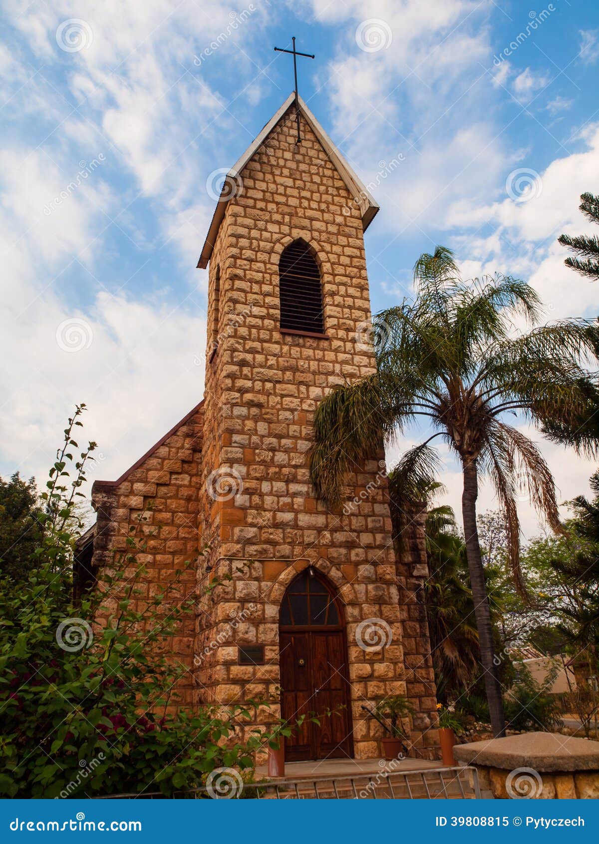 The Evangelical-lutheran Church in Tsumeb Stock Image - Image of facade ...