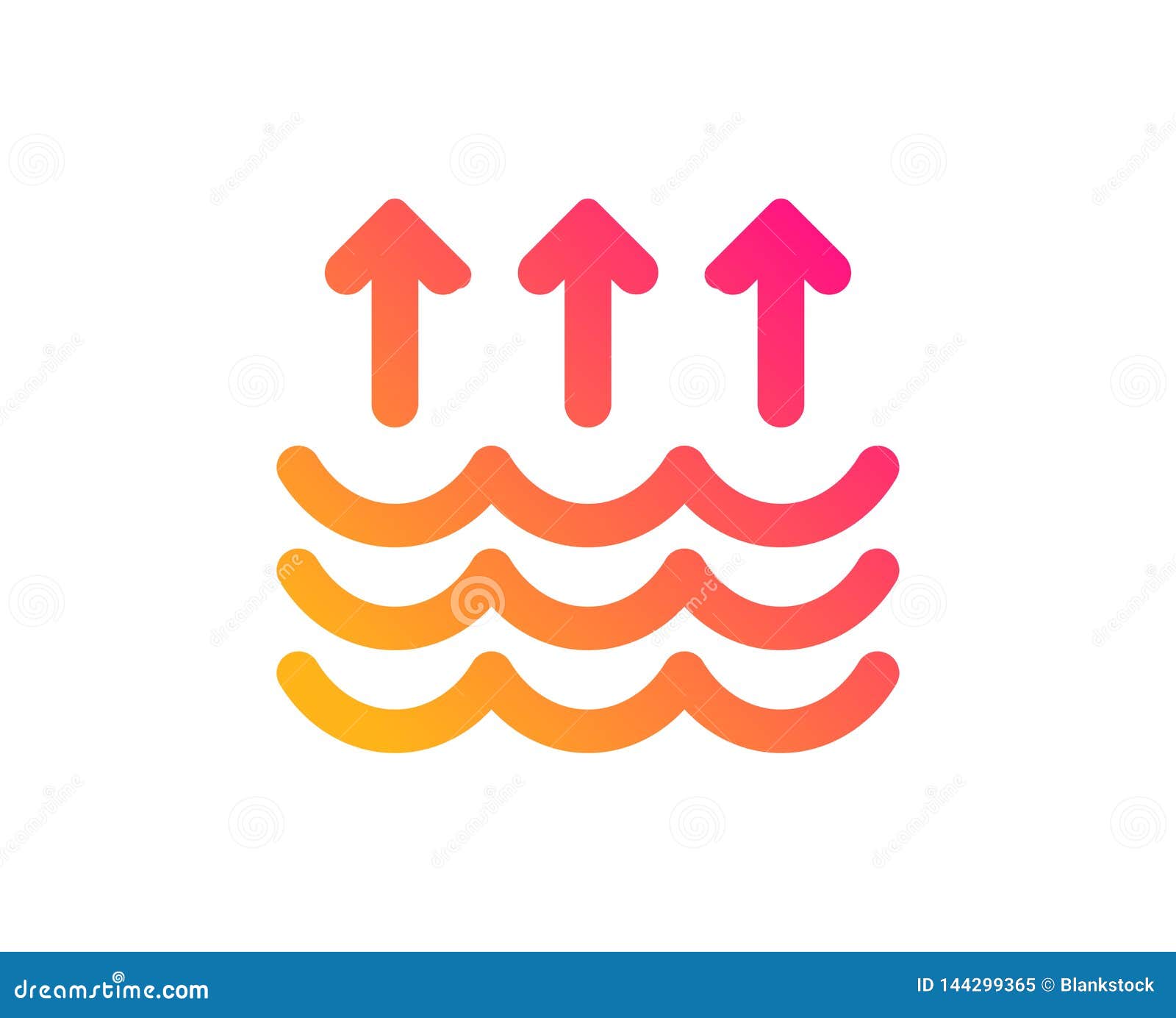 Evaporation Icon. Global Warming Sign. Vector Stock Vector ...
